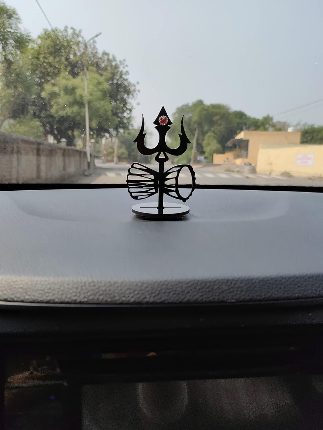 Generic Mahadev Trishul Statue For Car Dashboard Acrylic Figurines God ...