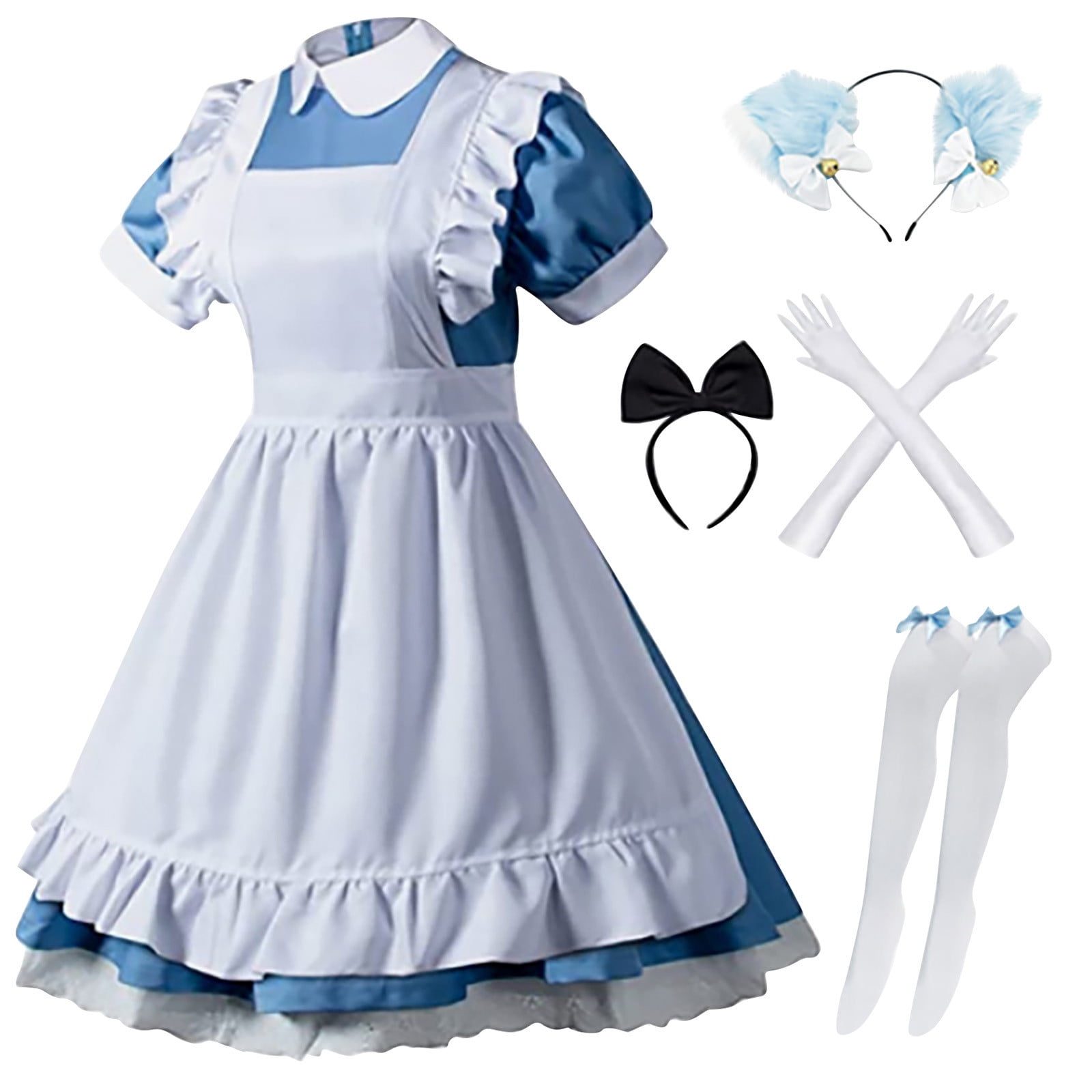 Generic Maid Outfit Anime French Maid Apron Classic Lolita Fancy Dress ...