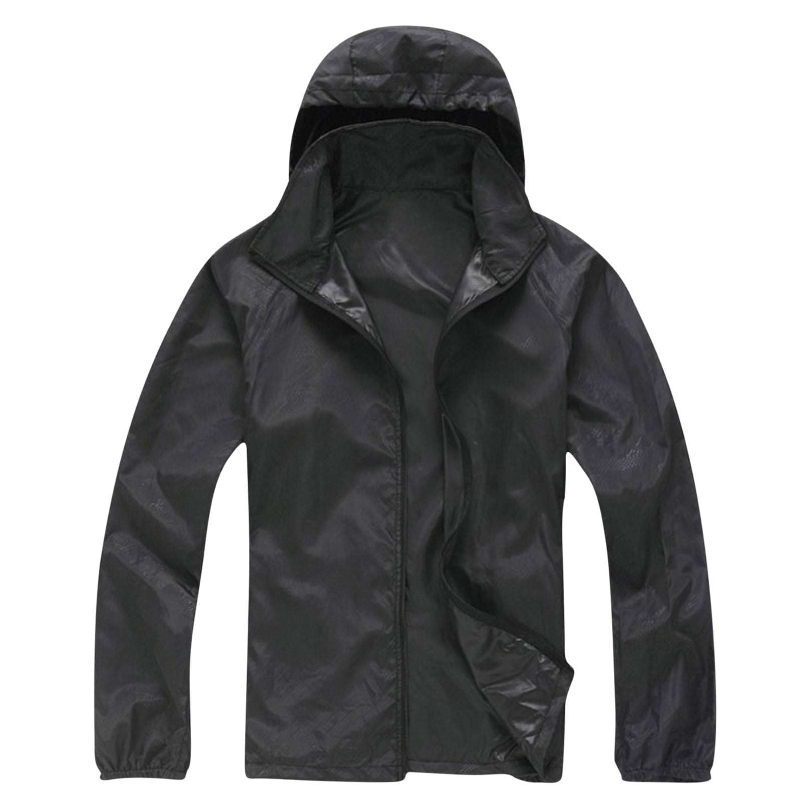 Generic Man Waterproof Rain Jacket Hooded Windproof Windbreaker ...