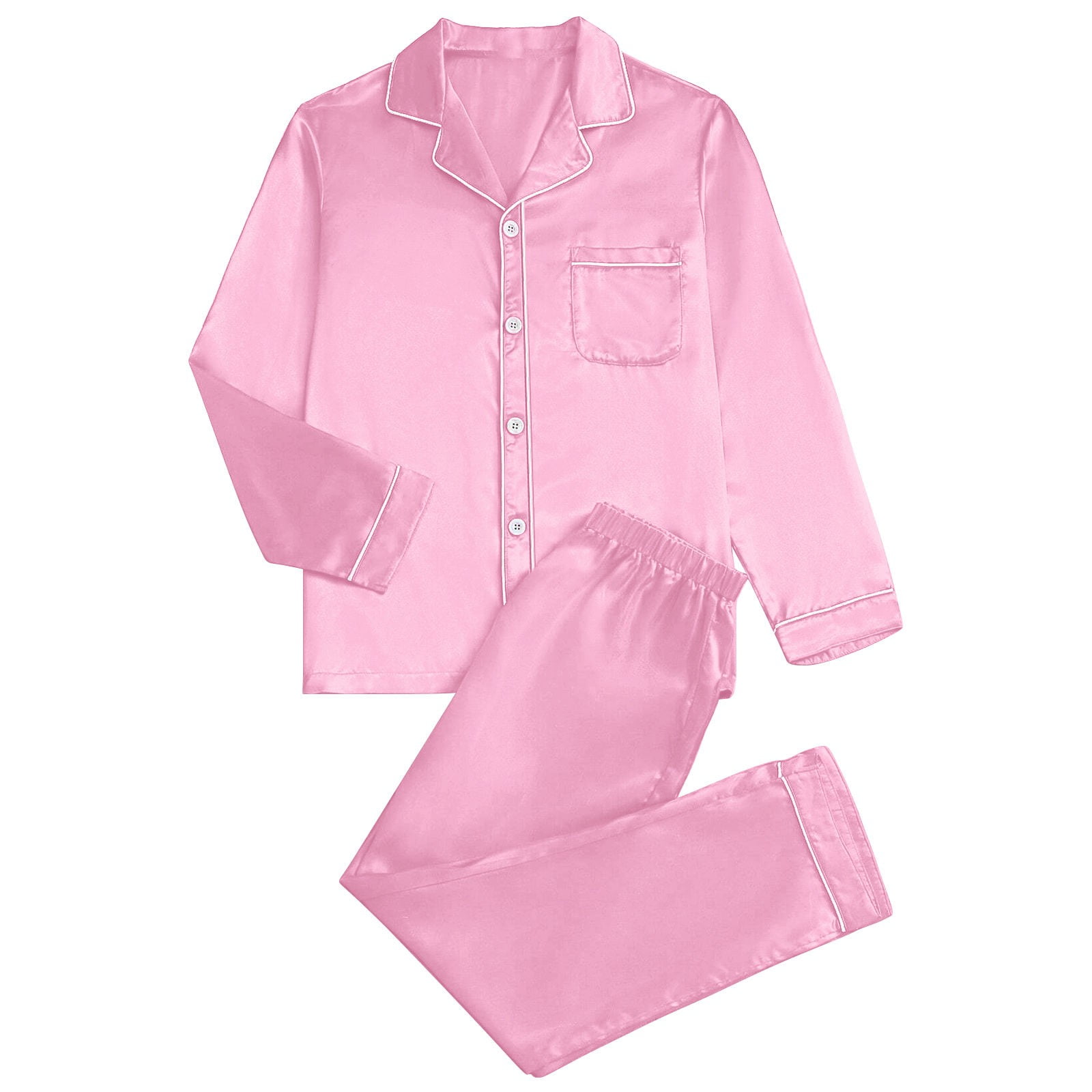 Generic Matching Family Outfits Dad's Christms Pajamas for Family Silk ...