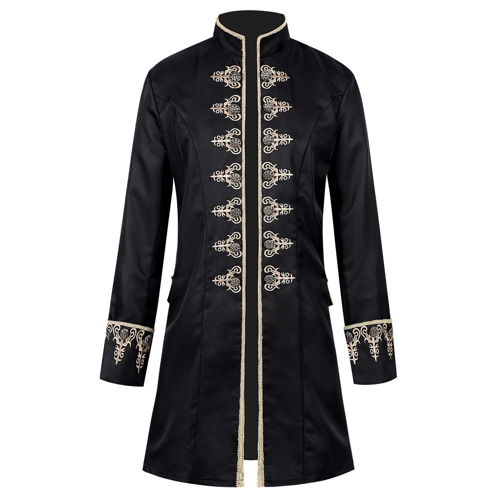 Generic Men Steampunk Vintage Jacket Halloween Costume Retro Gothic ...