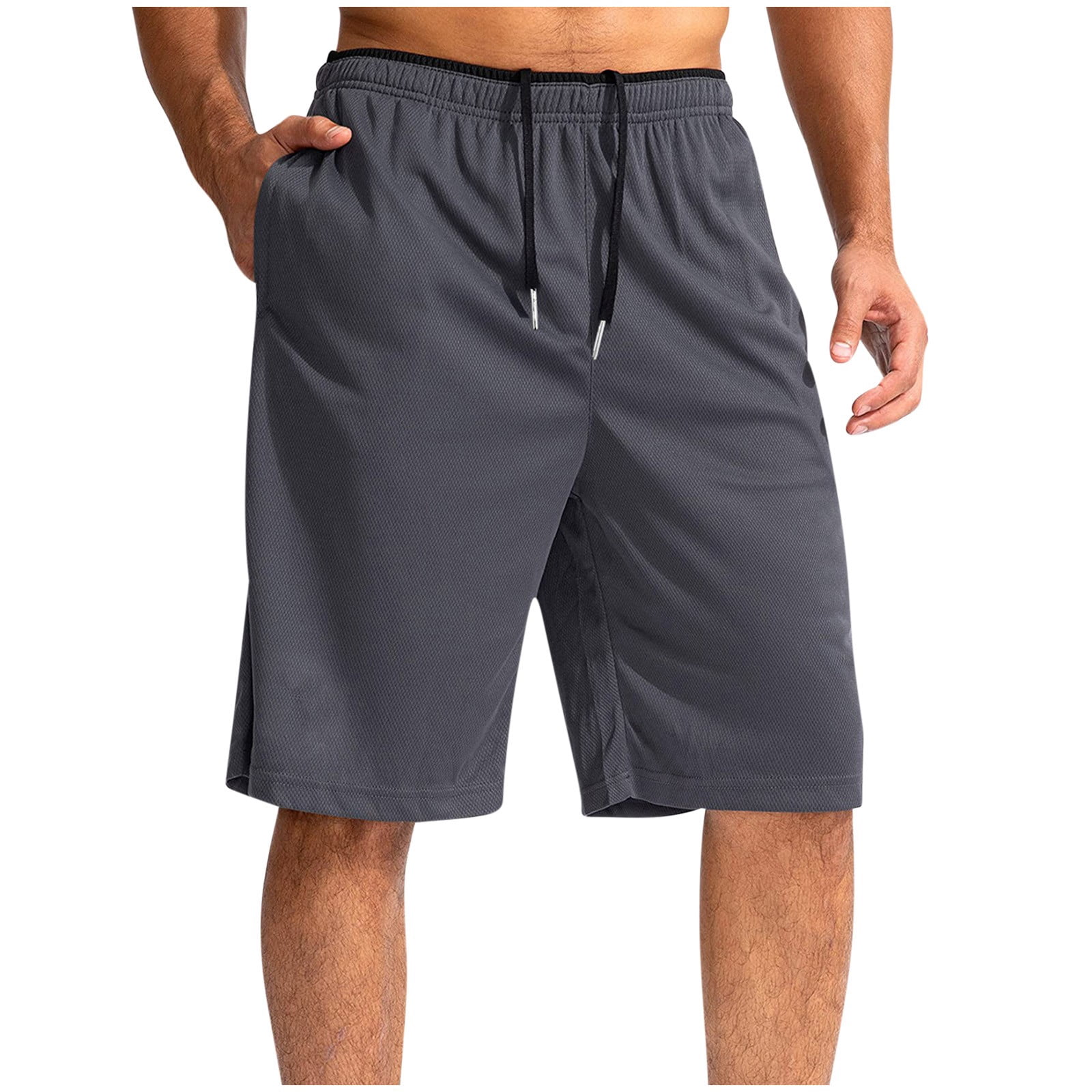 Generic Men's Athletic Shorts with Pockets 11" Long Basketball Shorts ...