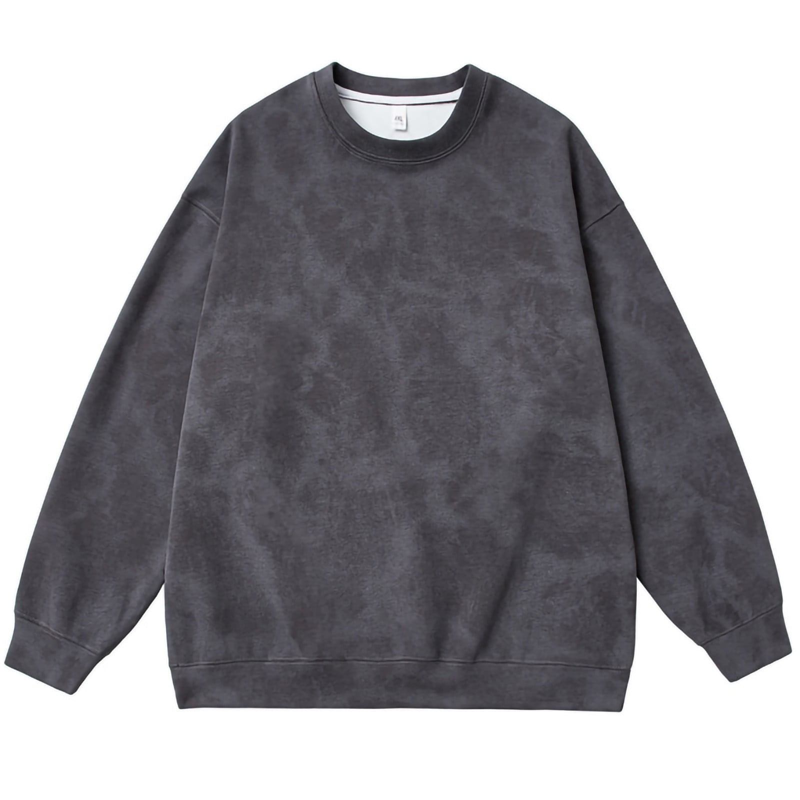 Generic Men's Cotton Crewneck Sweatshirt Stylish Tie Dye Printed Casual ...