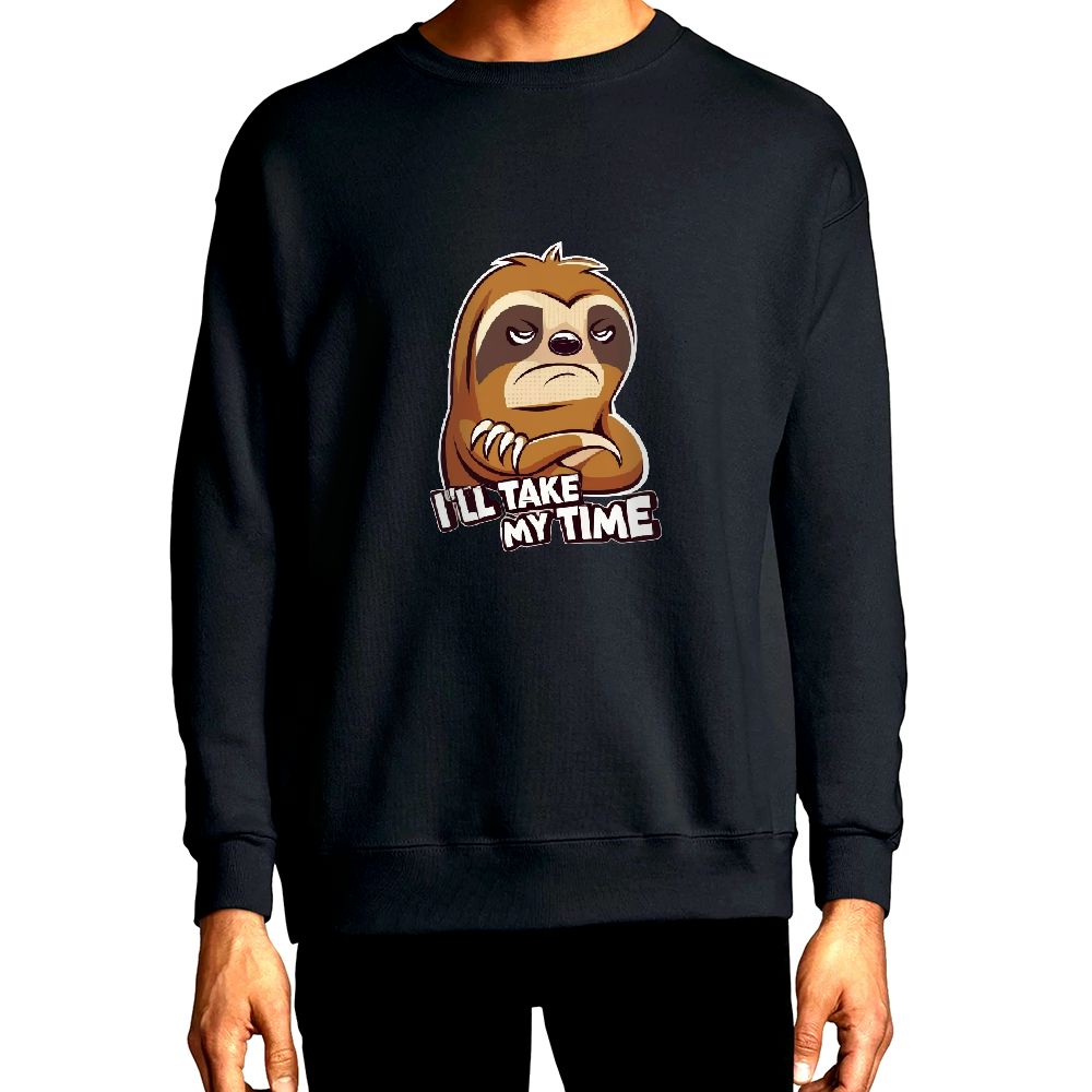 Generic Men's Fashion Hoodie Sweatshirt Grumpy Sloth with Arms Crossed ...