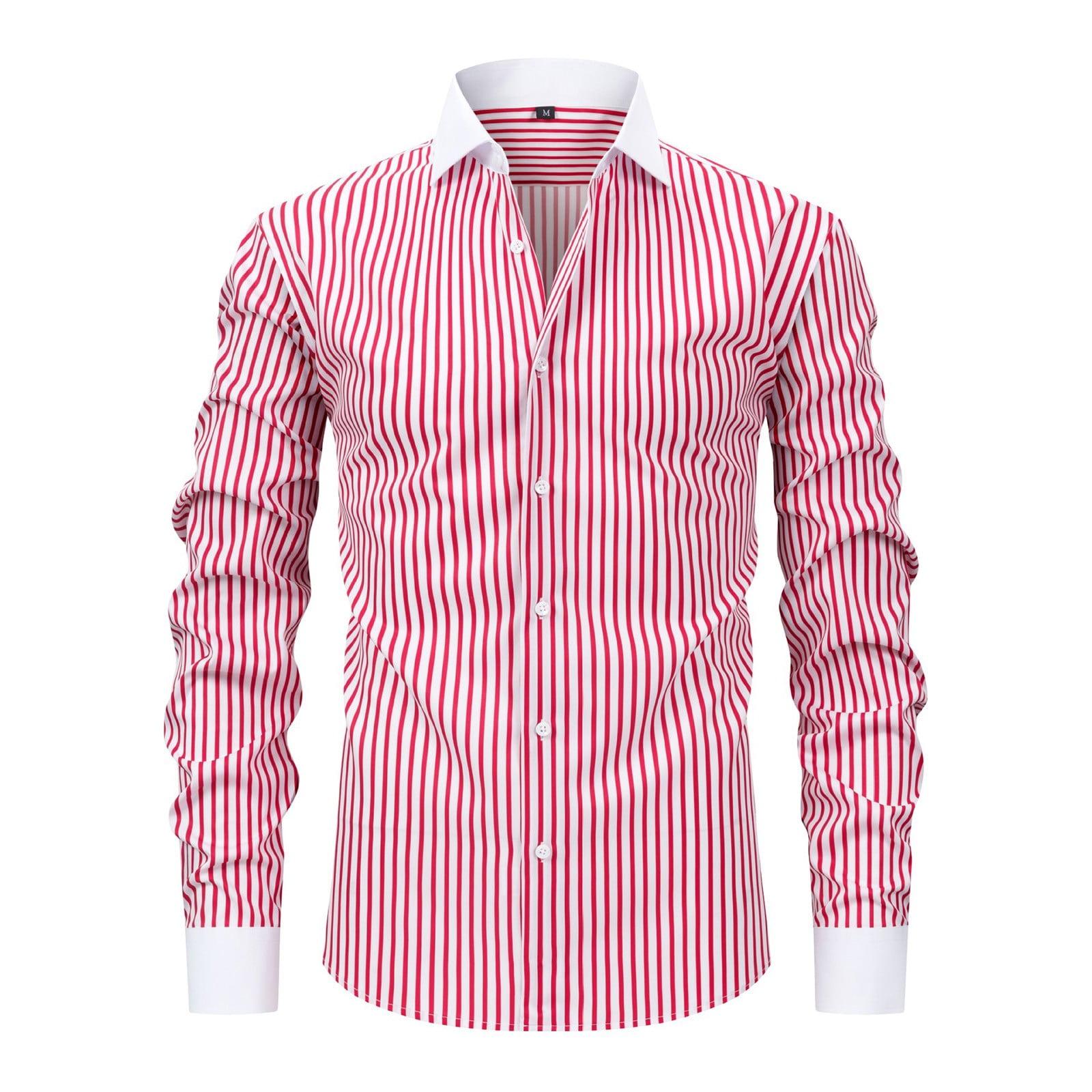 Generic Men's French Cuff Dress Shirt Regular Fit Formal Business Button Down Shirt for Men ...