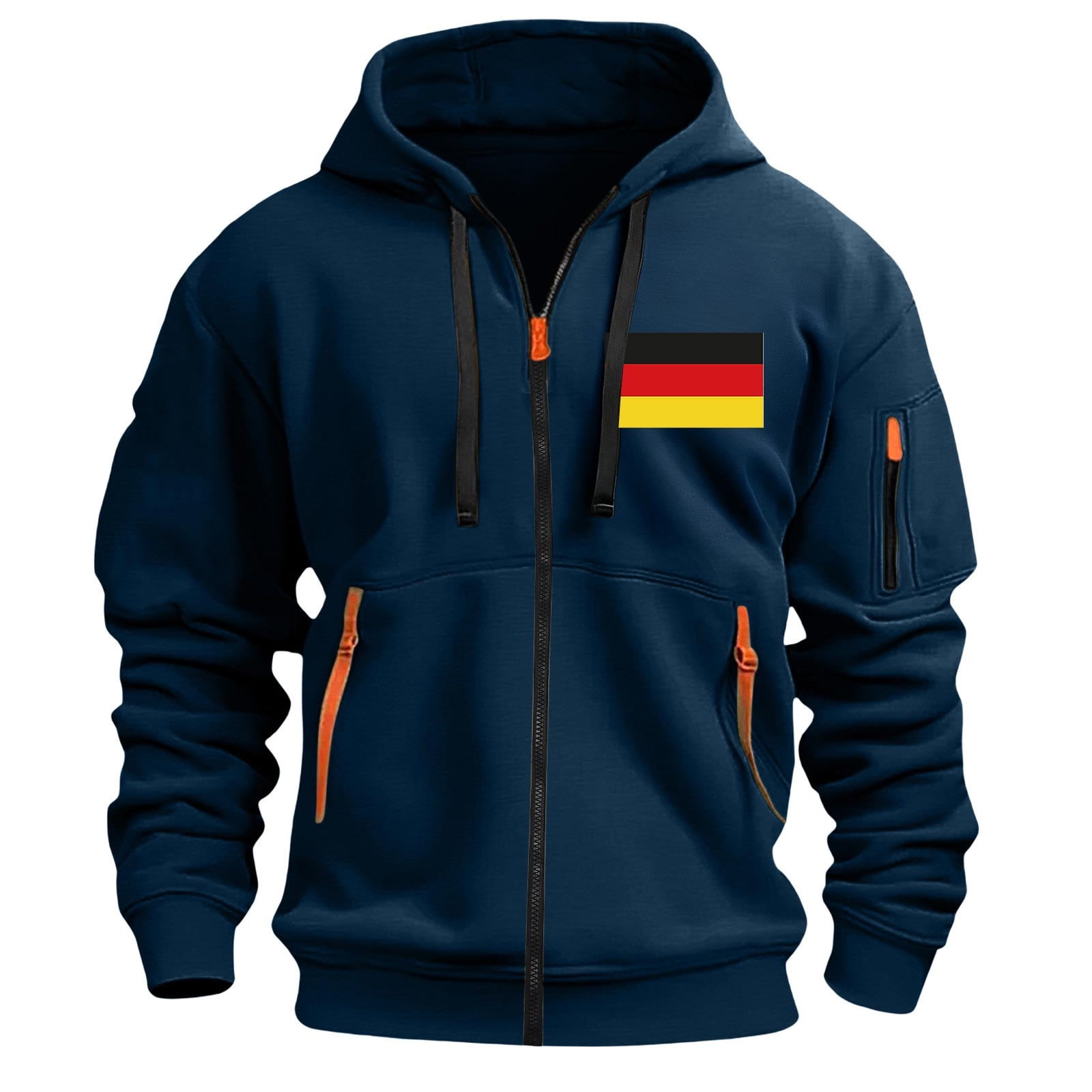 Generic Men's Full Zip Hoodies Hoodie Tactical Workout Long Sleeve ...