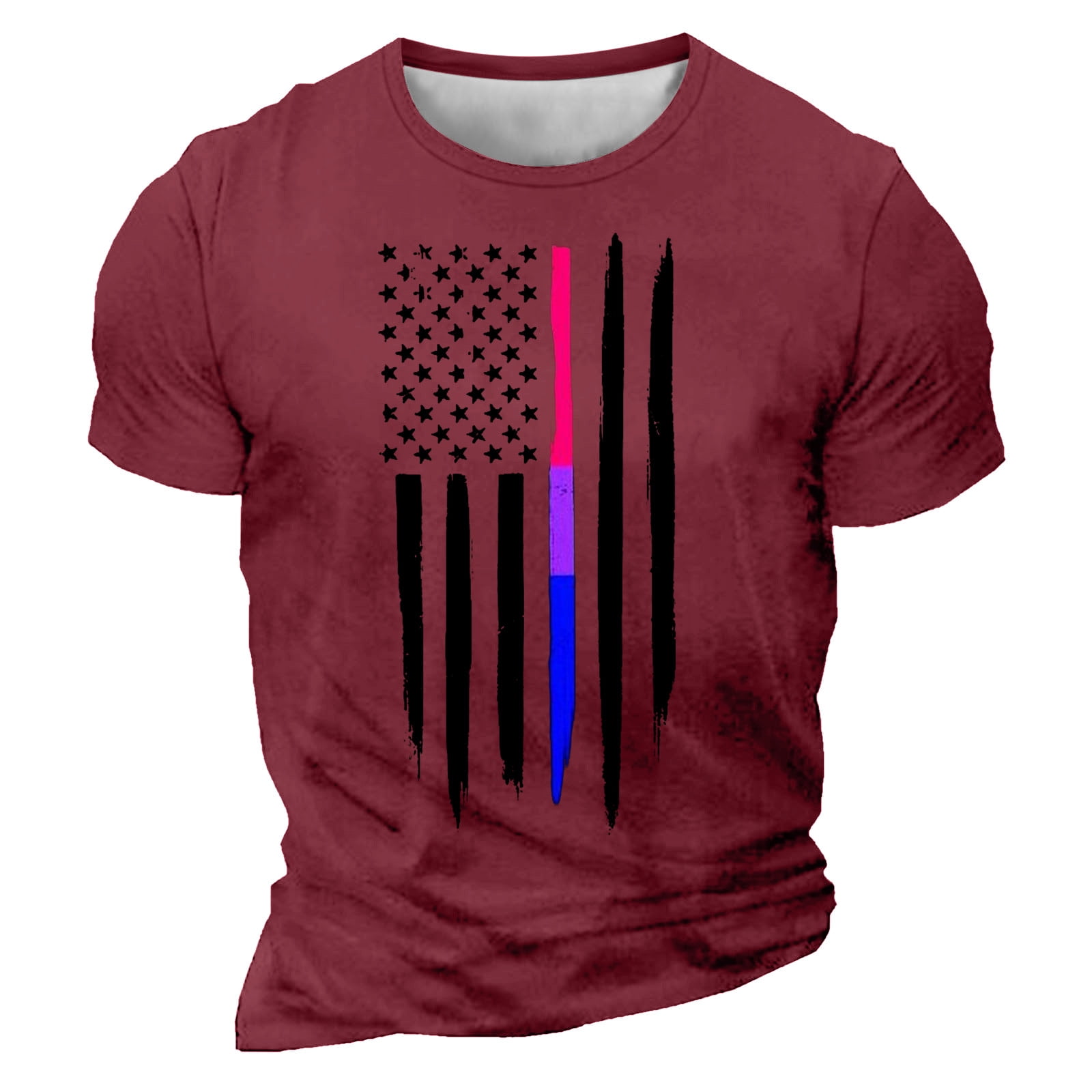 Generic Men's Independence Day Shirt 4th of July Short Sleeve Polo ...