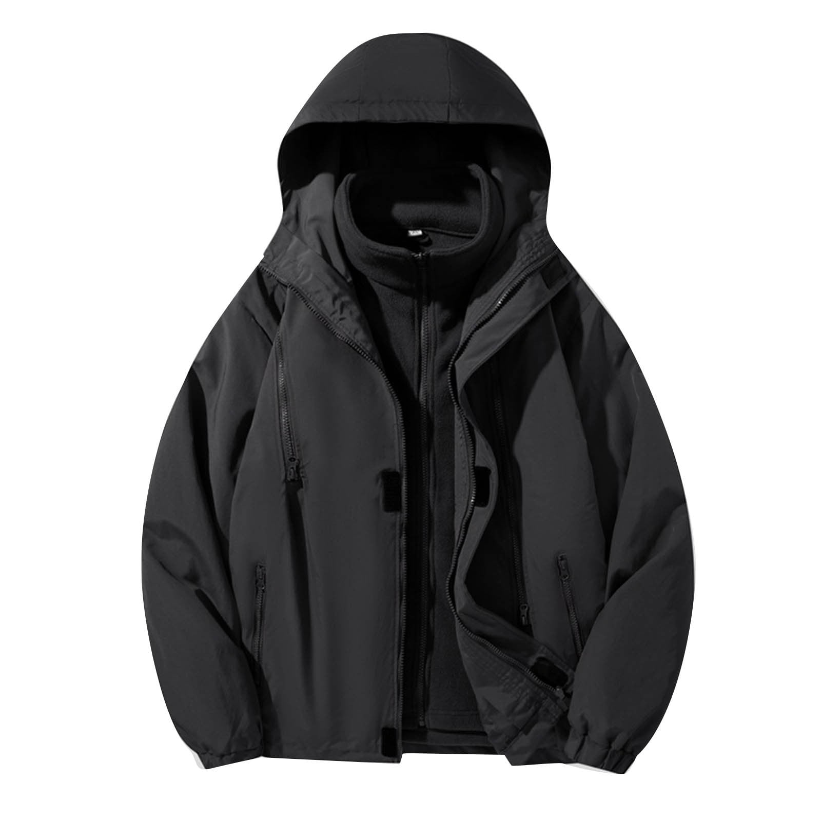 Generic Men's Oversize Sport Hooded Jackets Removable Inner Liner ...