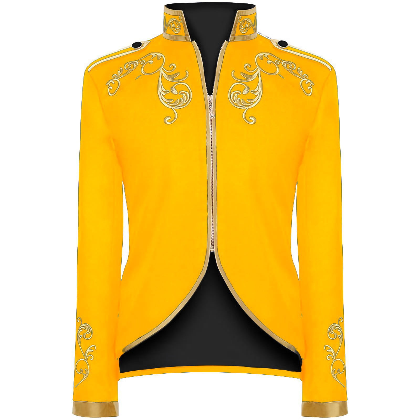 Generic Men's Palace Prince Gold Embroidered Jacket Halloween Long ...