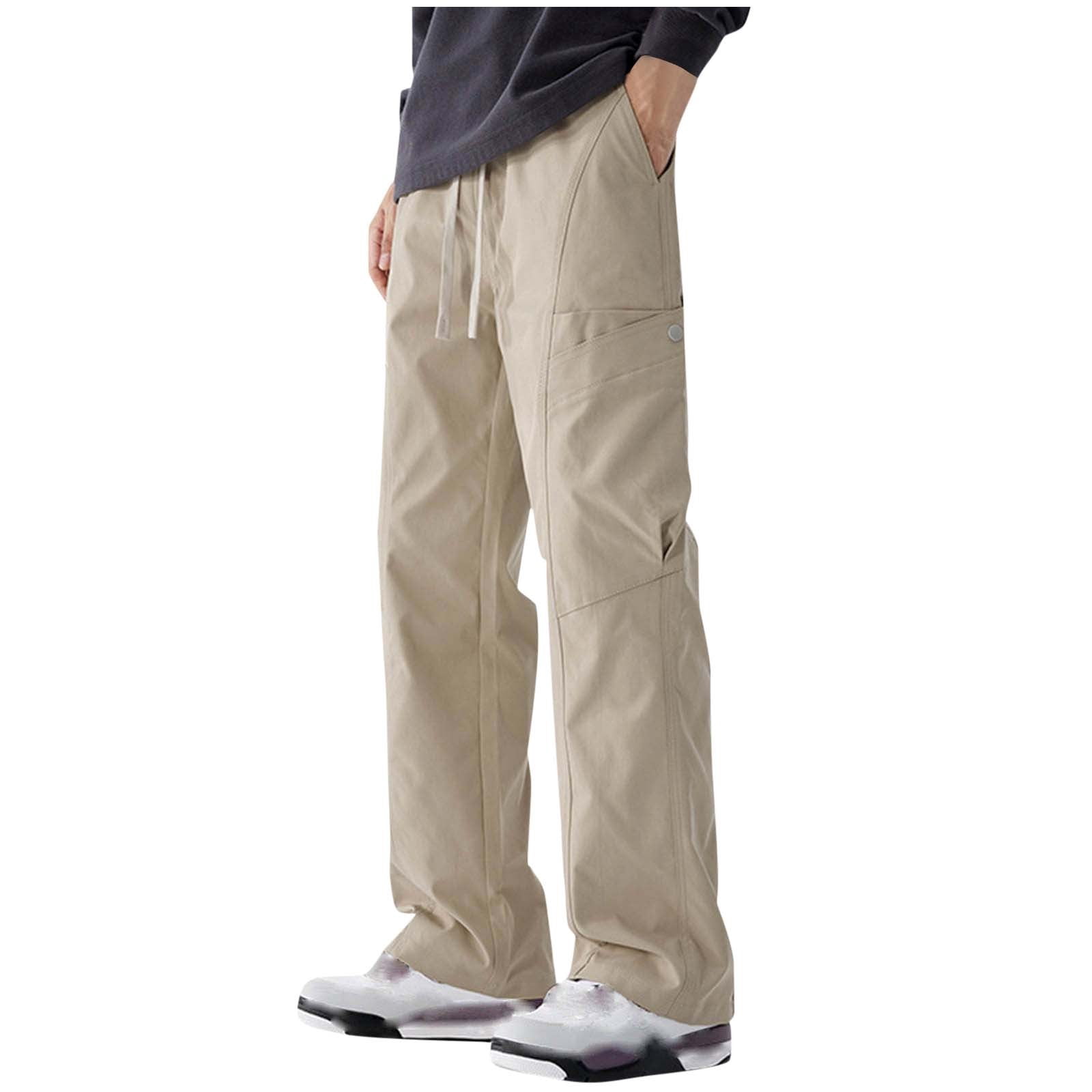 Generic Men's Y2k Cargo Pants Slim Straight-Fit Outdoor Performance ...