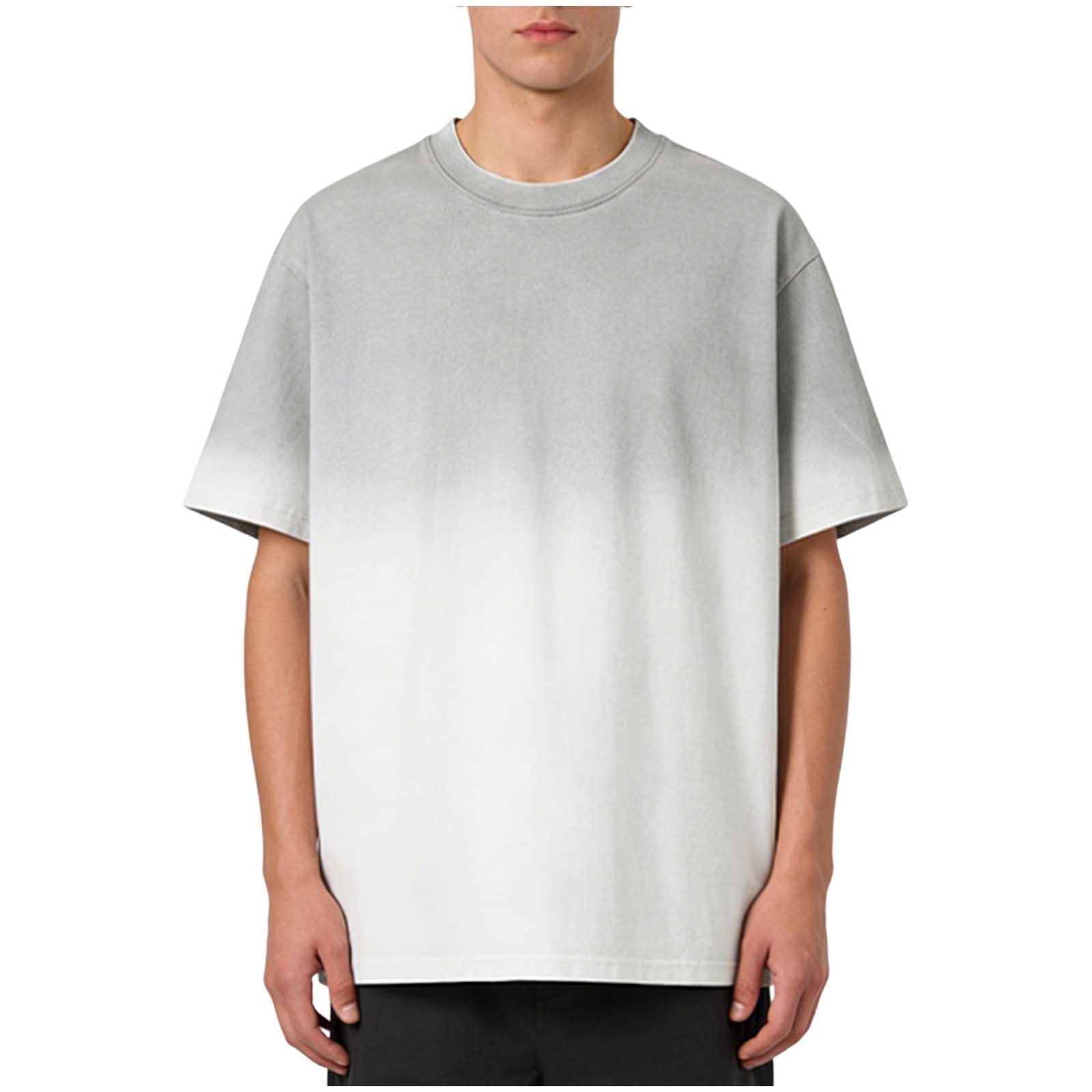 Generic Mens Casual Workout Shirts Short Sleeve Crew Neck T-Shirts Gym ...