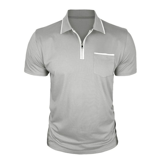 Generic Mens Regular Fit Muscle Shirts Short Sleeve Sports Golf T ...