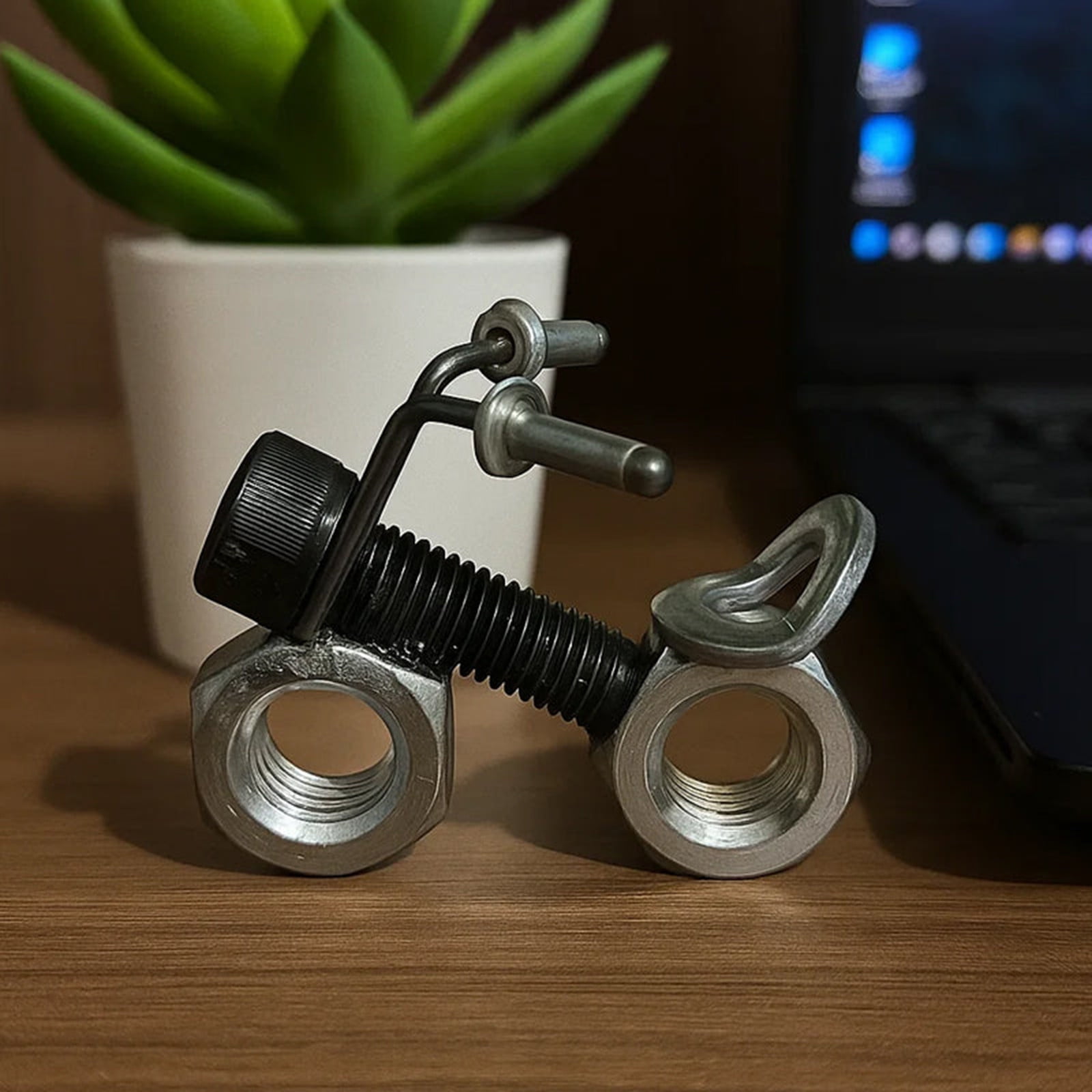Generic Mini Screw Motorcycle, Handmade Metal Motorcycle Sculpture ...