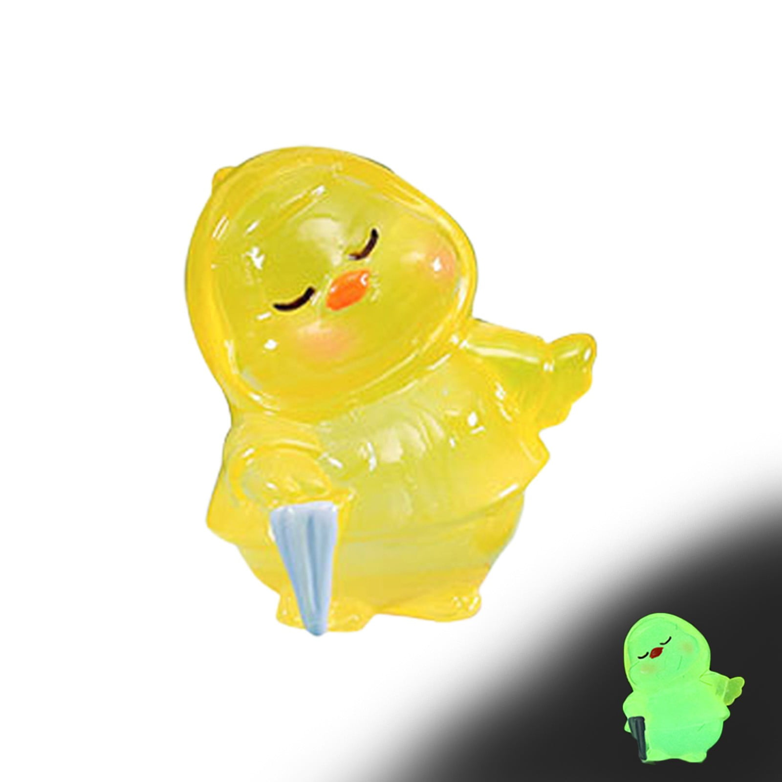 Generic Mini Yellow Duck Luminous Tiny Duck, Glow in The Dark Mini Duck ...