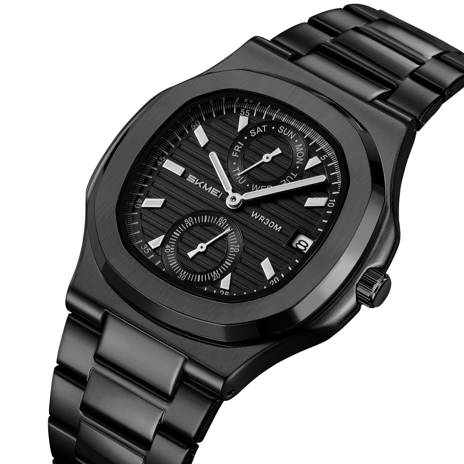 Generic Multifunction Men’s Sports Dual Display Watch 2 Time Zones ...