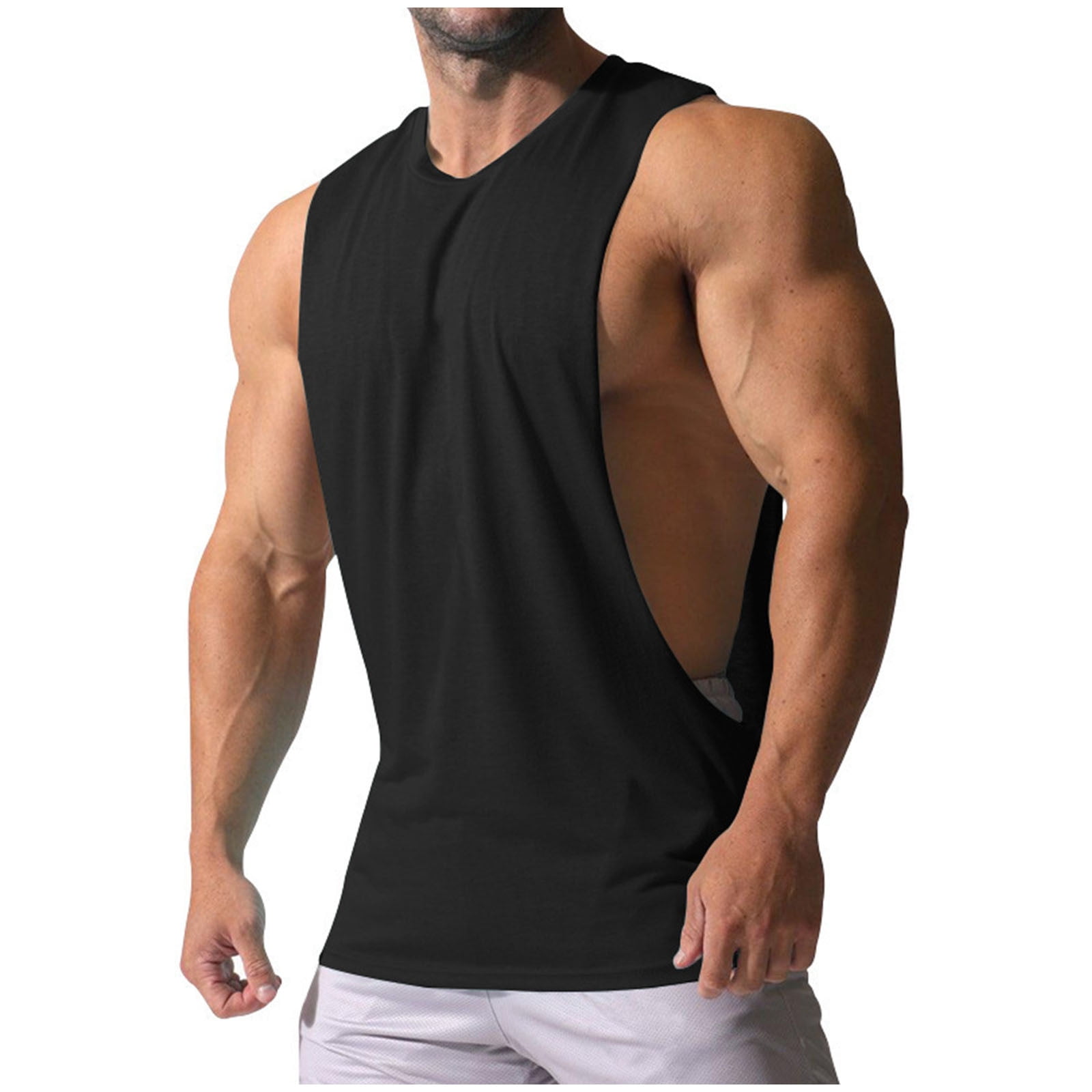 Generic Muscle Tank Tops for Men Cut Off Quick Dry Workout Sleeveless ...