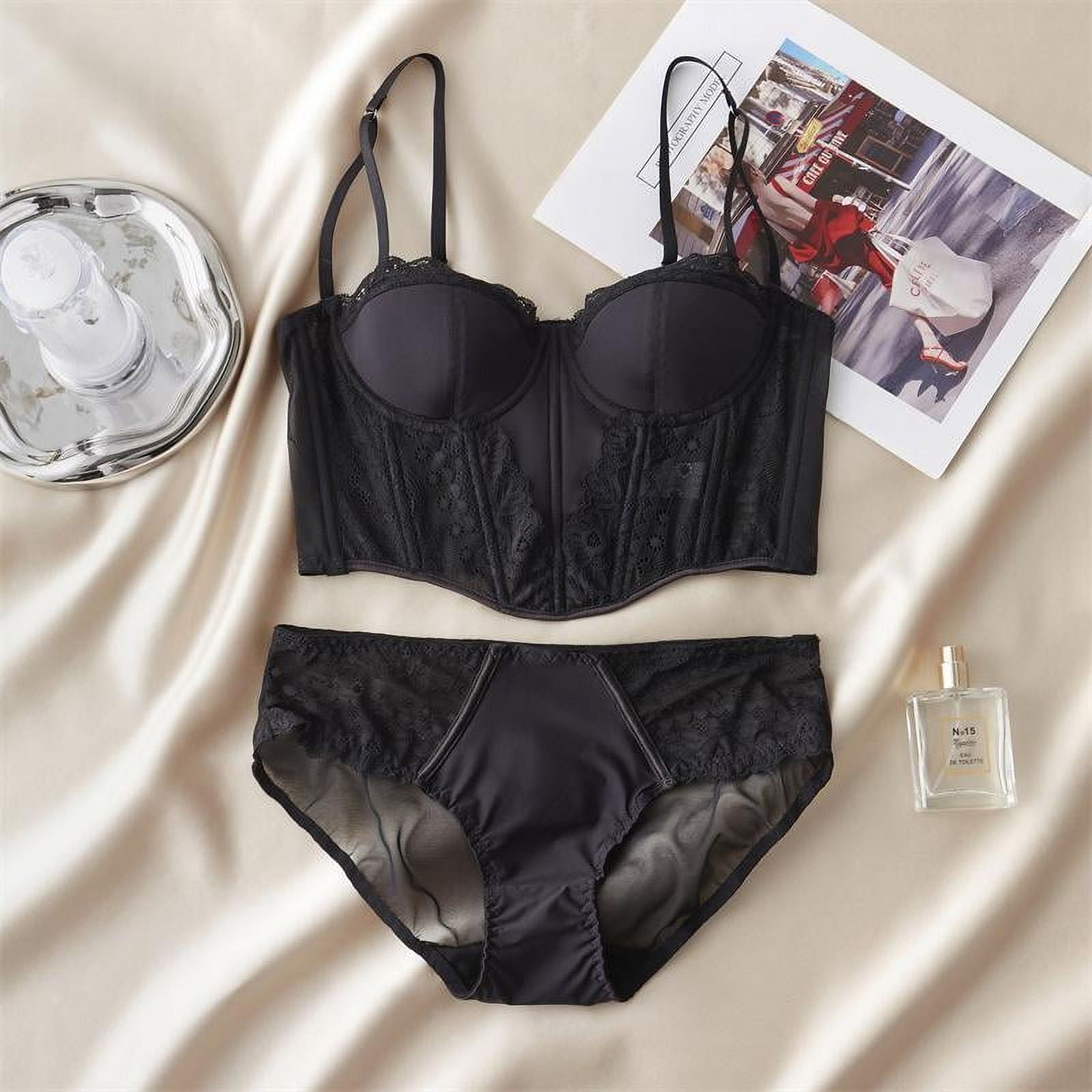 Generic New Fishbone Clothes Push up Bra Sexy Lace Lingerie Women's ...