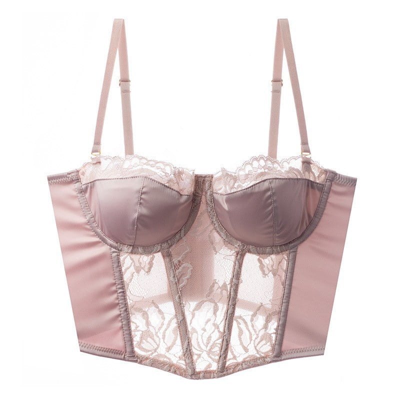 Generic New Fishbone French Glossy Lace Sexy Bra Vest Underwear Soft ...