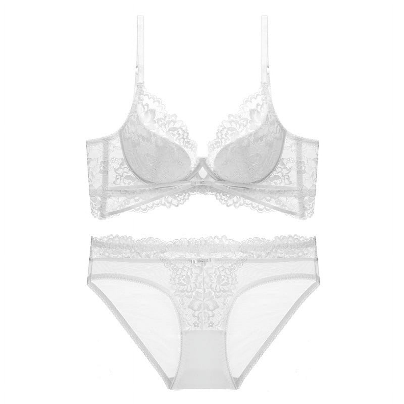 Generic New French Lace Soft Steel Ring Bra Set Big Chest Show Sexy ...