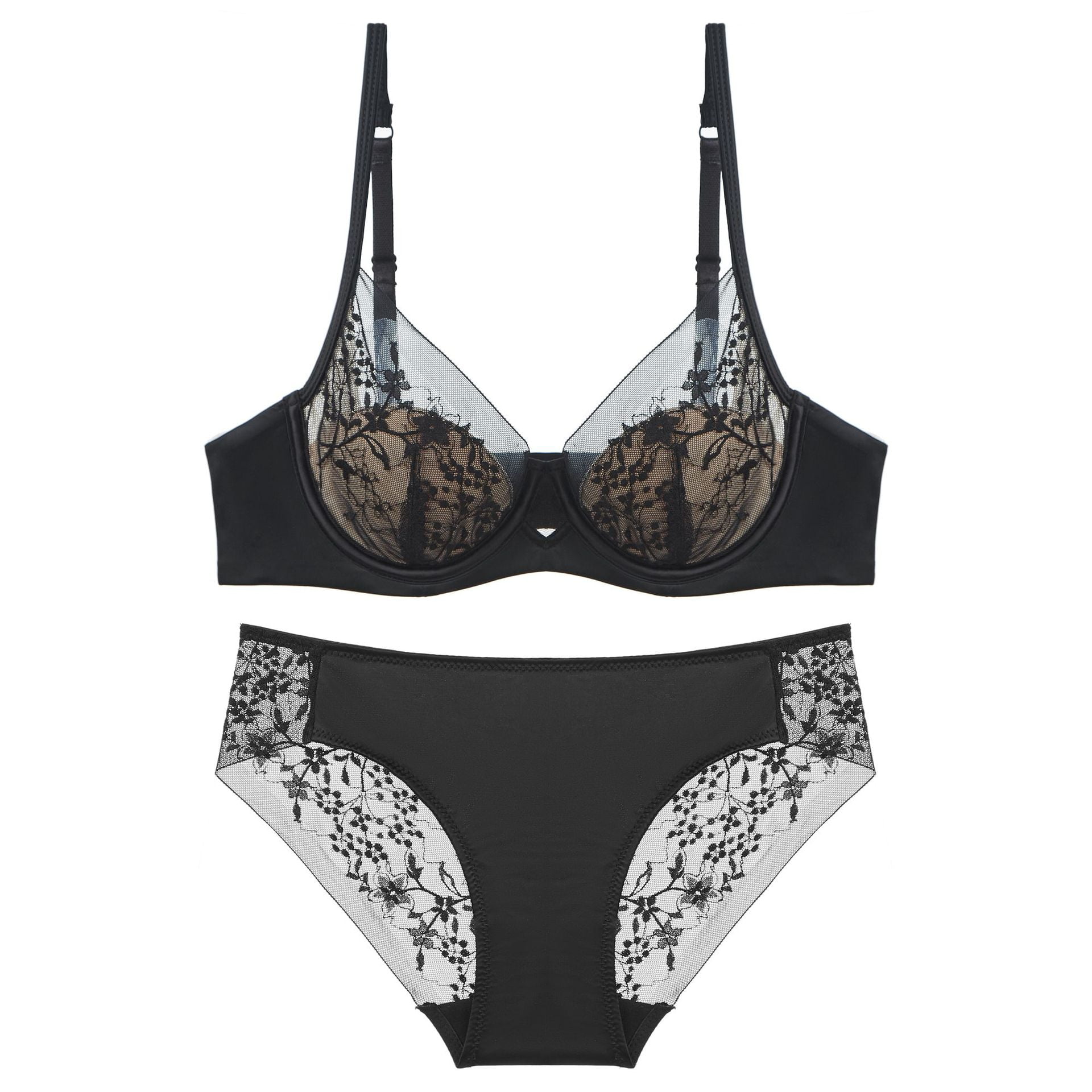 Generic New French Underwear Glossy Lace Edge Sexy Bra Popular Big ...