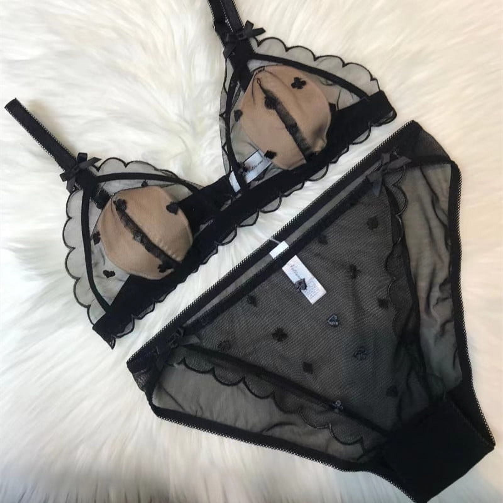 Generic New French Underwear Sexy Lace Embroidery Mesh Comfortable ...