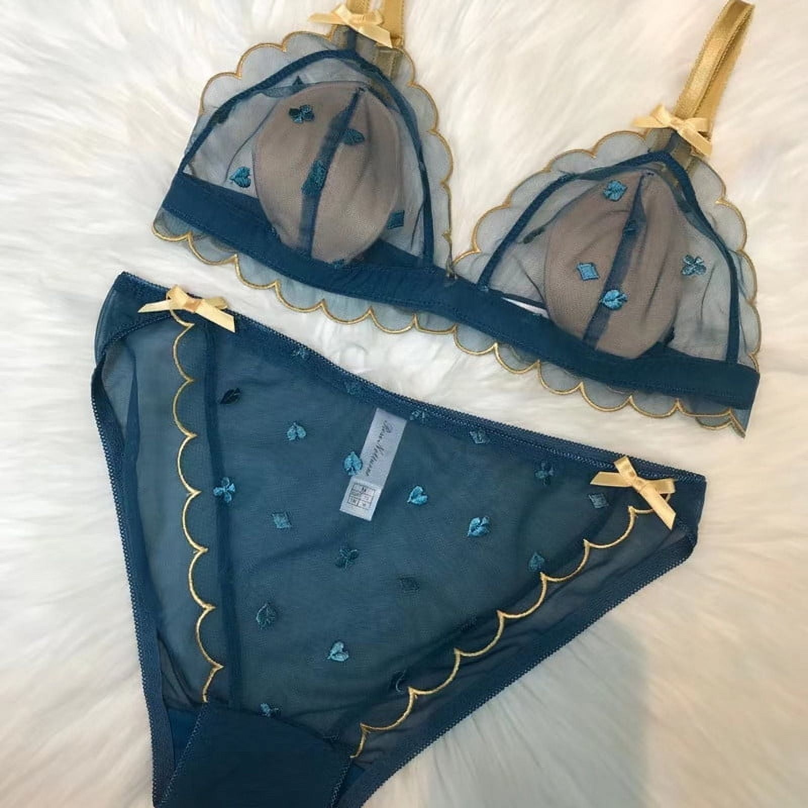 Generic New French Underwear Sexy Lace Embroidery Mesh Comfortable ...