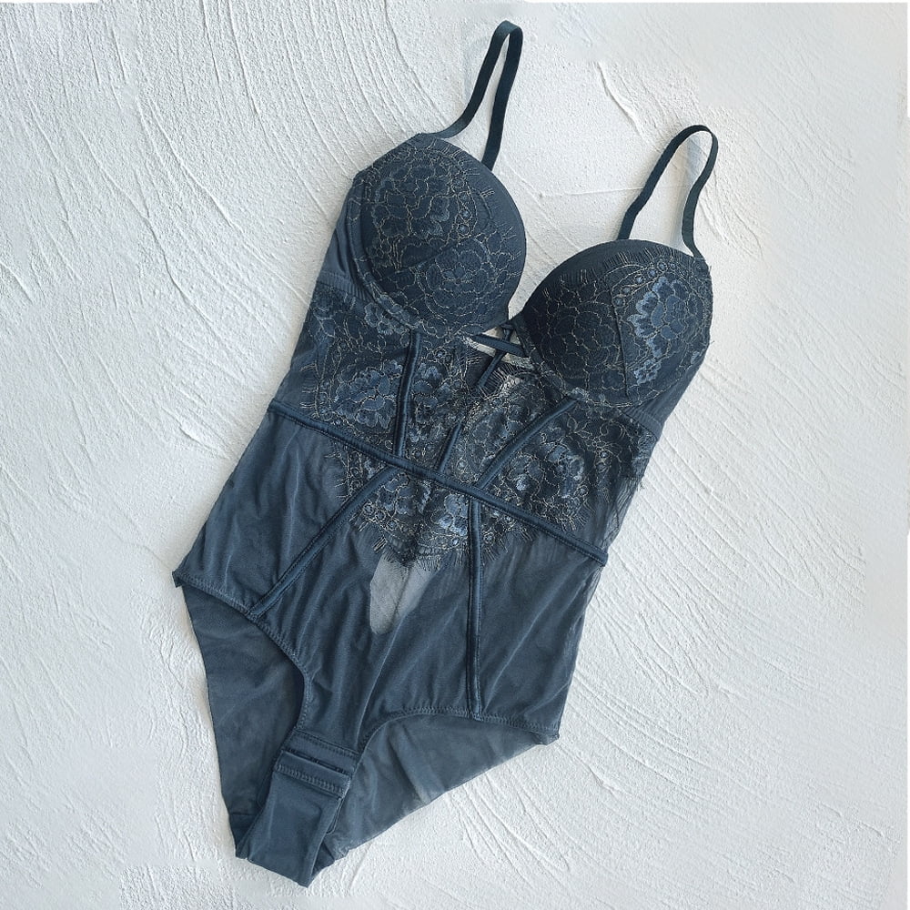 Generic New Sexy Embroidery Lace Push up Shapewear Mesh Transparent ...