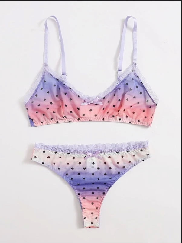Generic New Sexy Suit Sexy Women's Three-Point Color Star Sexy Lingerie ...