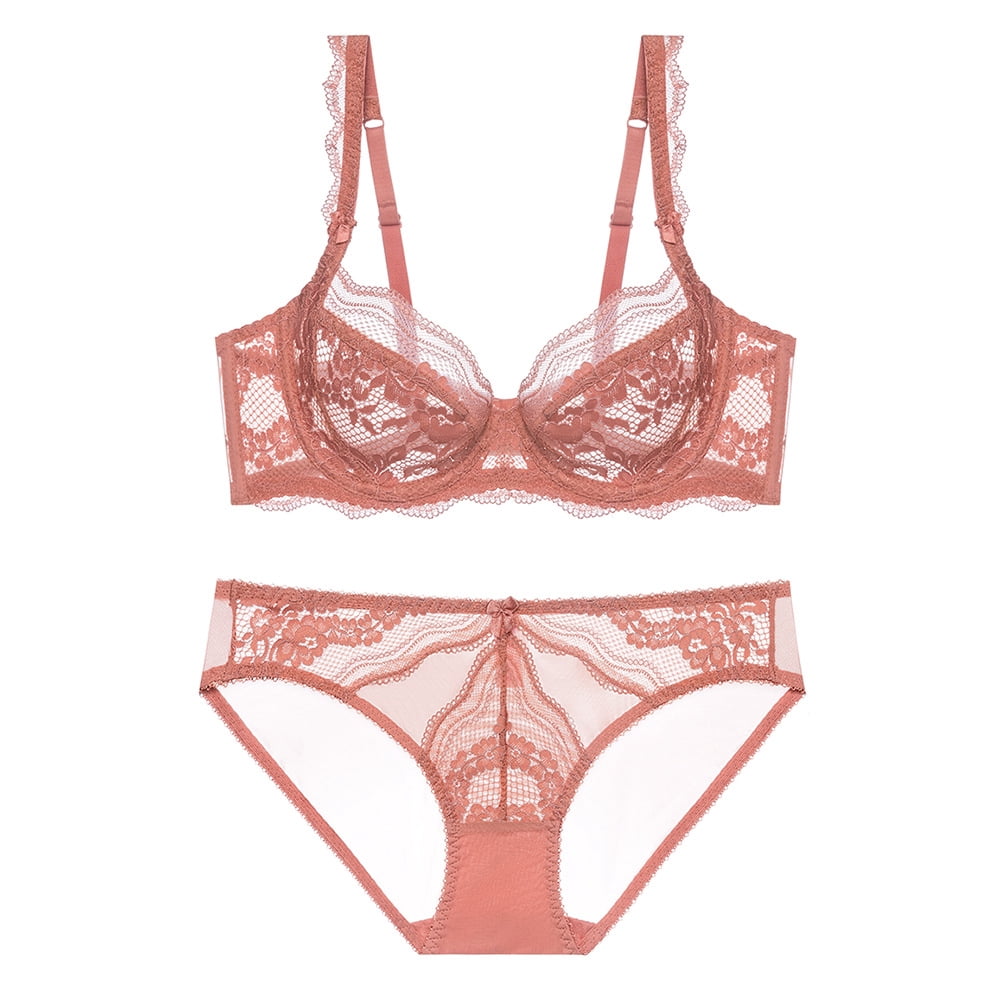 Generic New Sponge-Free Ultra-Thin Lace Bra Sexy Lingerie Bra Suit ...