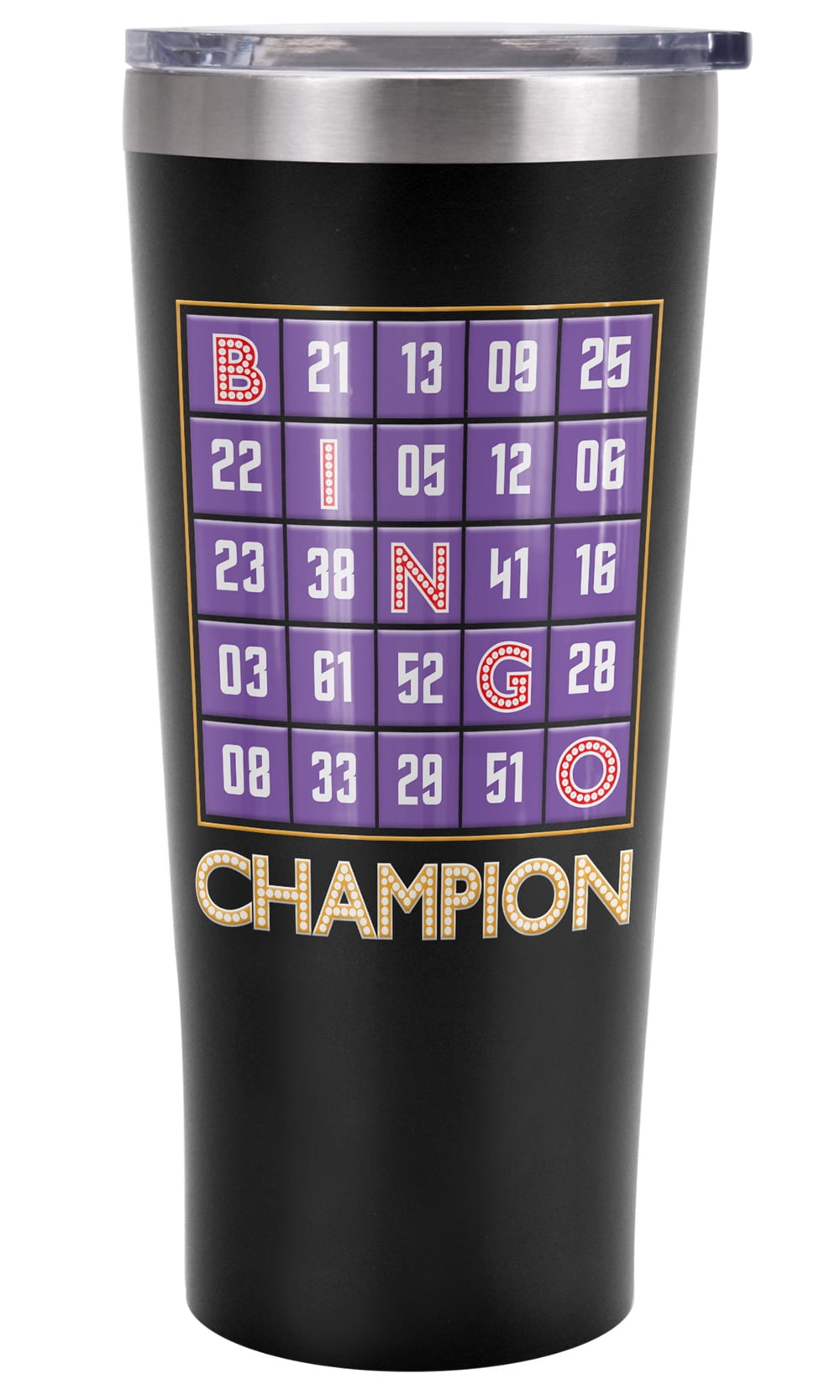 Generic Official Bingo Champion 20 oz Travel Tumbler, Stainless Steel ...