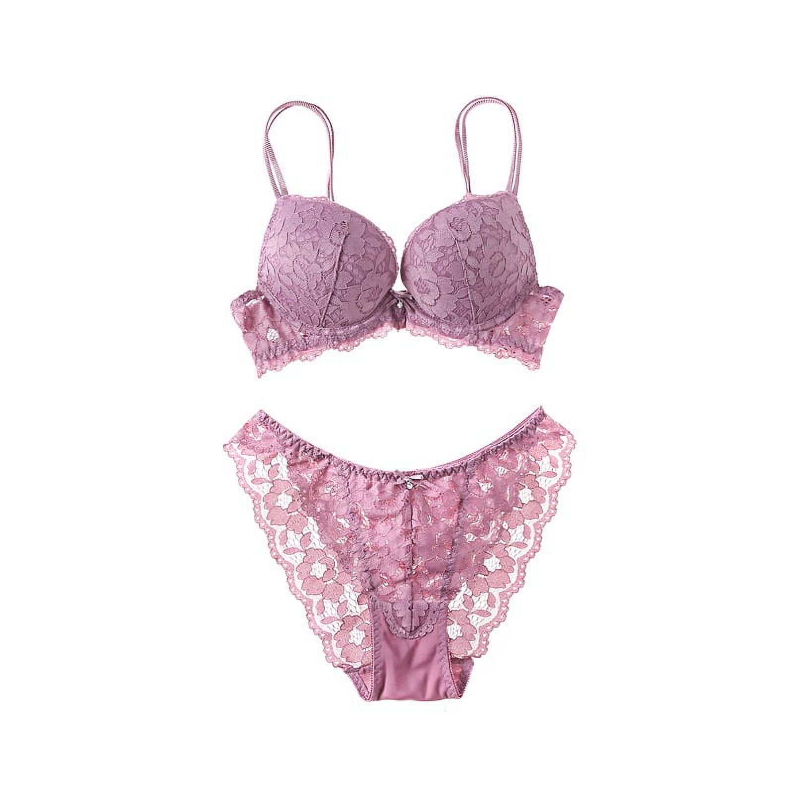 Generic One Piece Full Lace Cotton Circumference Bra Set Push up Bra ...