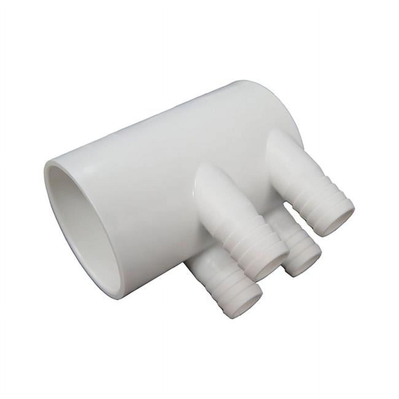 Generic PVC Gentekk Manifold for Ribbed Barb Ports - 1.5 in. Slip x ...