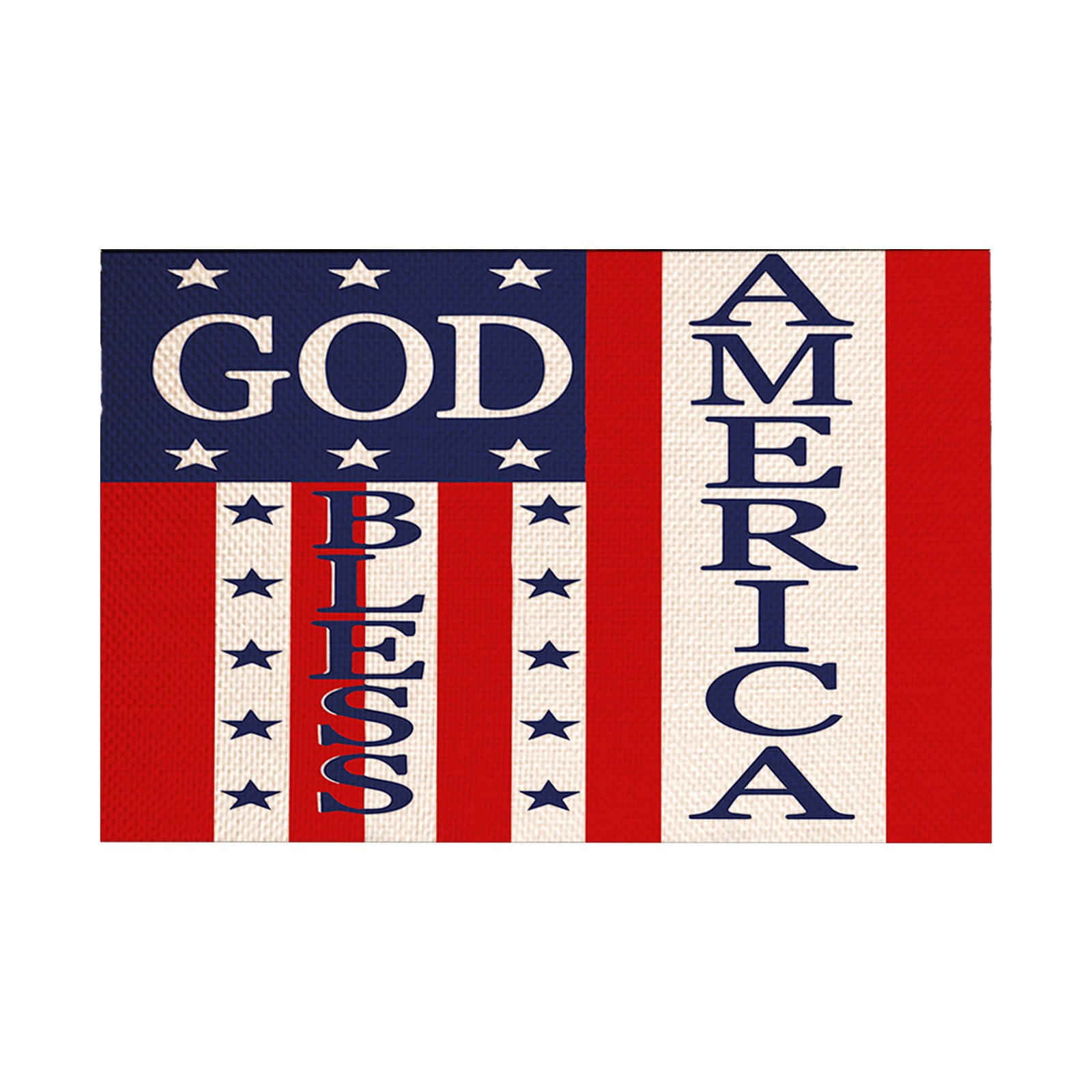 Generic Patriotic God Bless America July 4th Drying Mat For Kitchen ...
