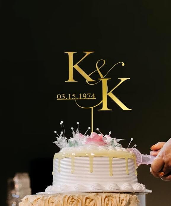 Generic Personalized Wedding Cake Toppers Your Own Anniversary Couple ...