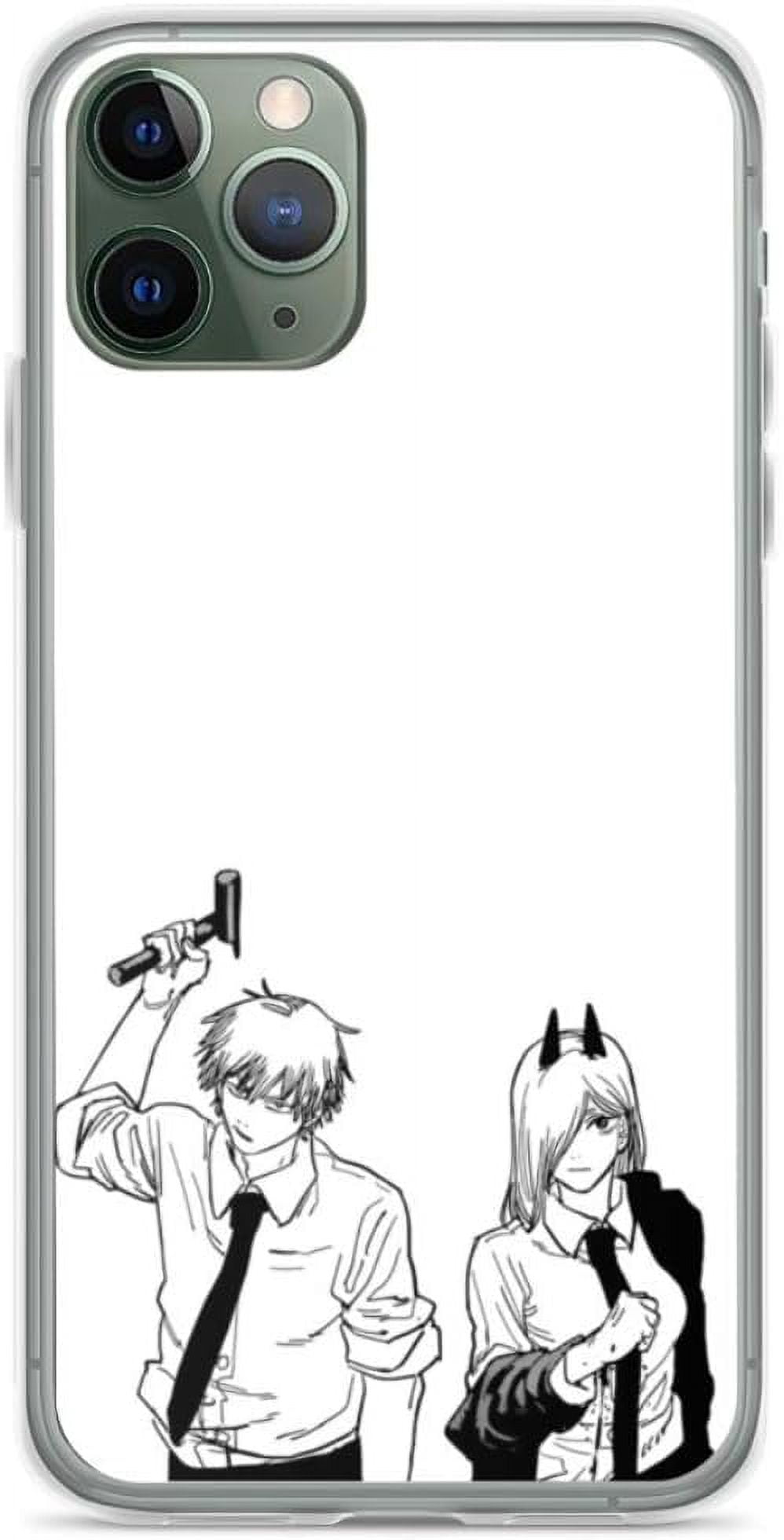 Generic Phone Case Chainsaw Man Denji and Power Transparent Compatible ...