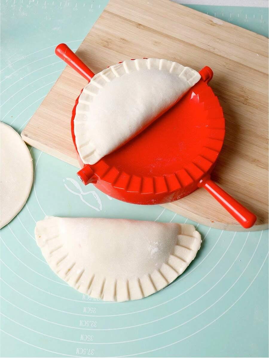 Generic Red Dumpling Mold and Pierogi Maker Press, Manual Pastry ...