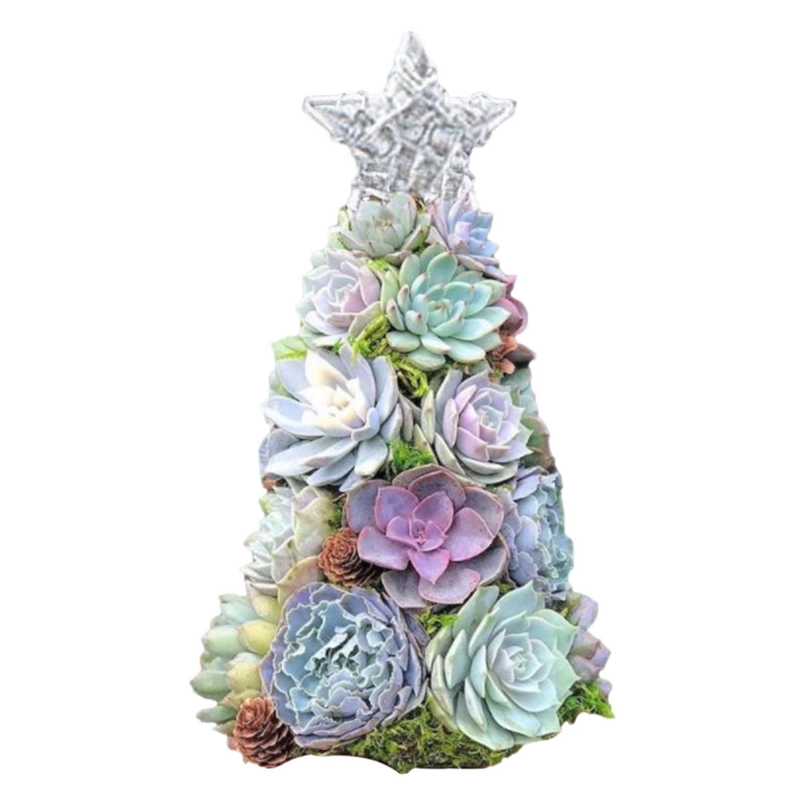 Generic Resin Succulent Christmas Tree for Christmas Decor, Artificial ...