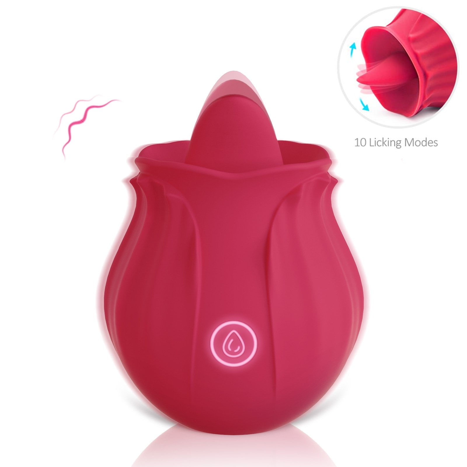Rose Vibrator Toys Vagina Sucking Vibrator Tongue Licking Clitoris Stimulation Sex Toys For