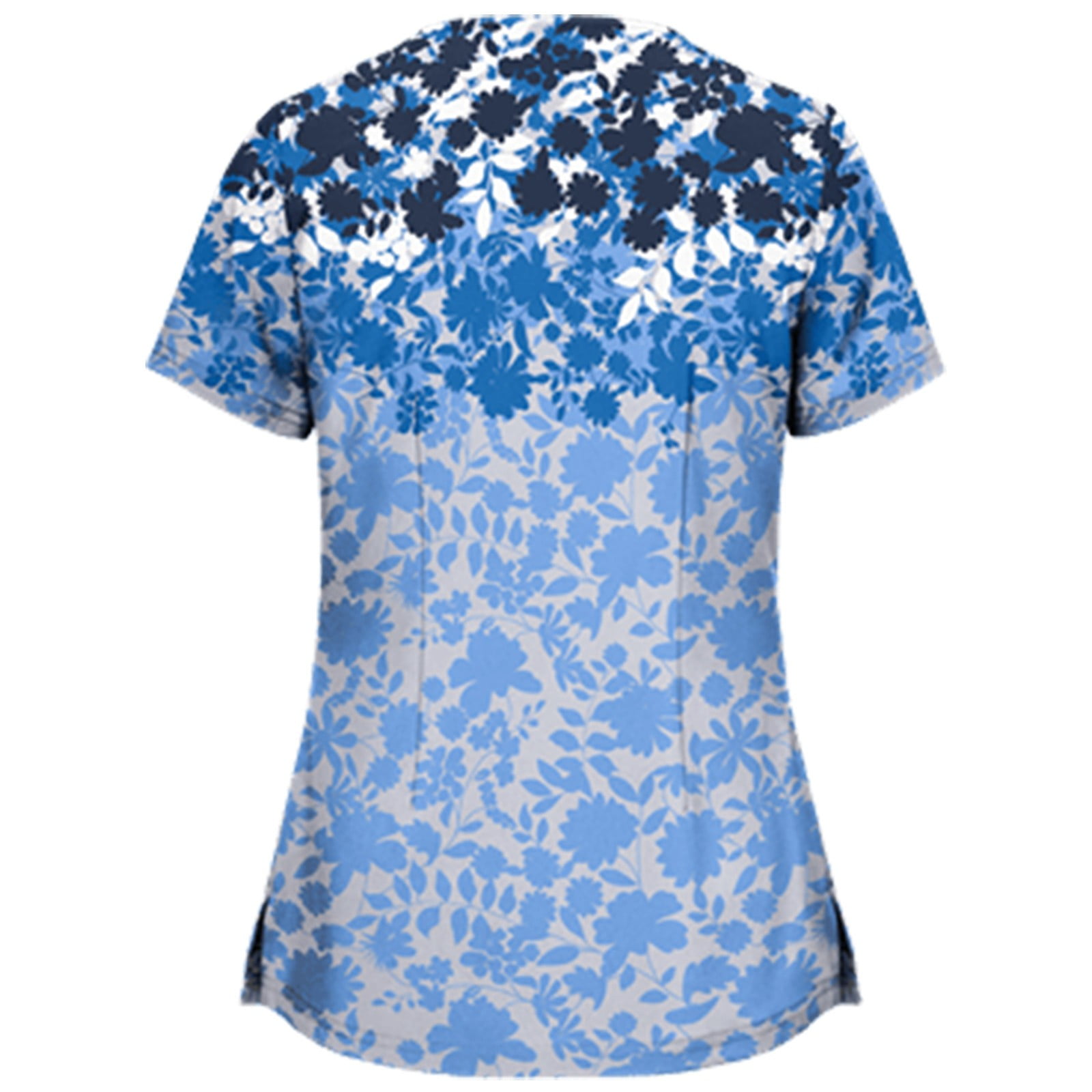 Generic Scrubs for Women V-Neck Printed Scrub Top Modern Classic Fit ...