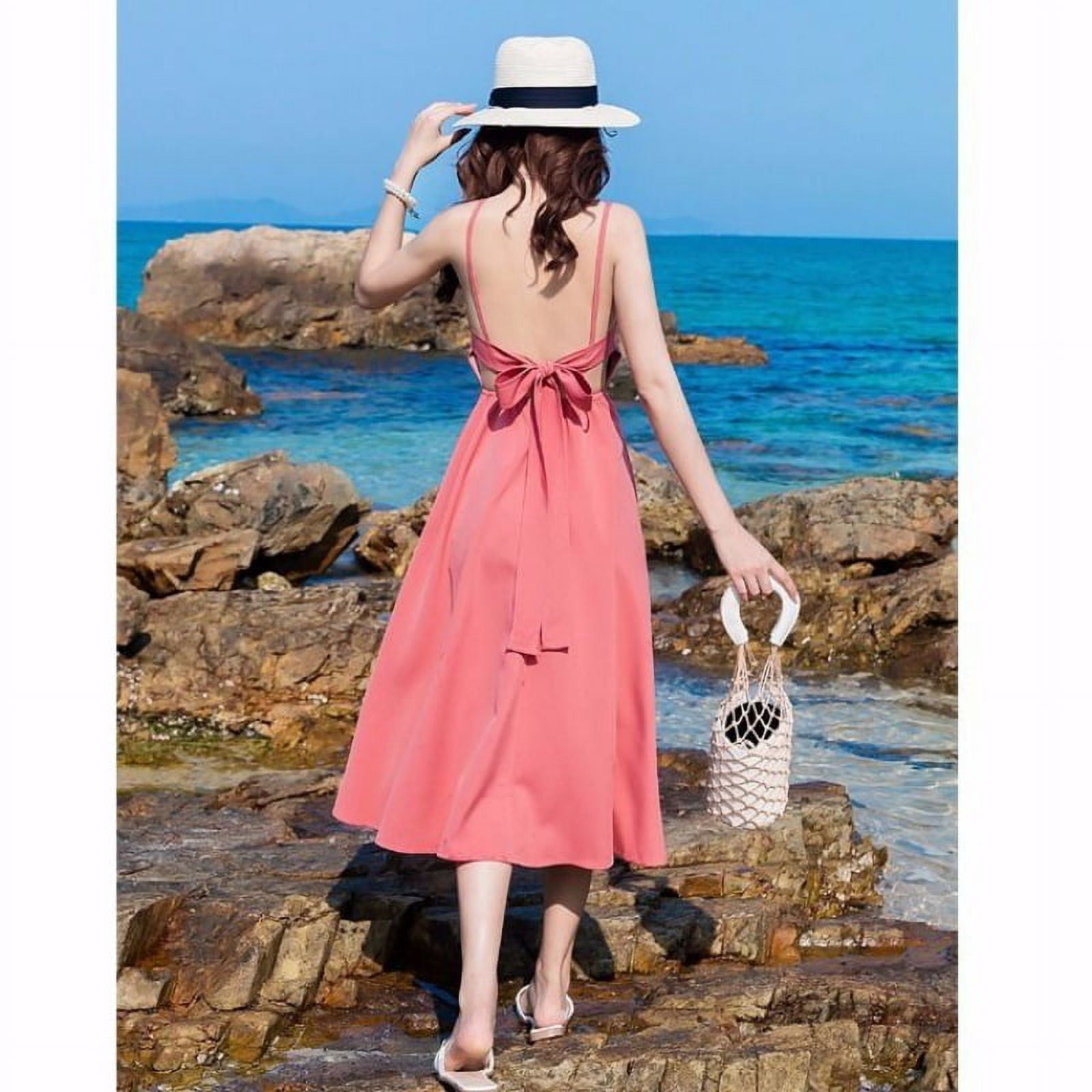 Generic Seaside Skirt New Beach Dress Women's Summer Long Skirt Fairy ...