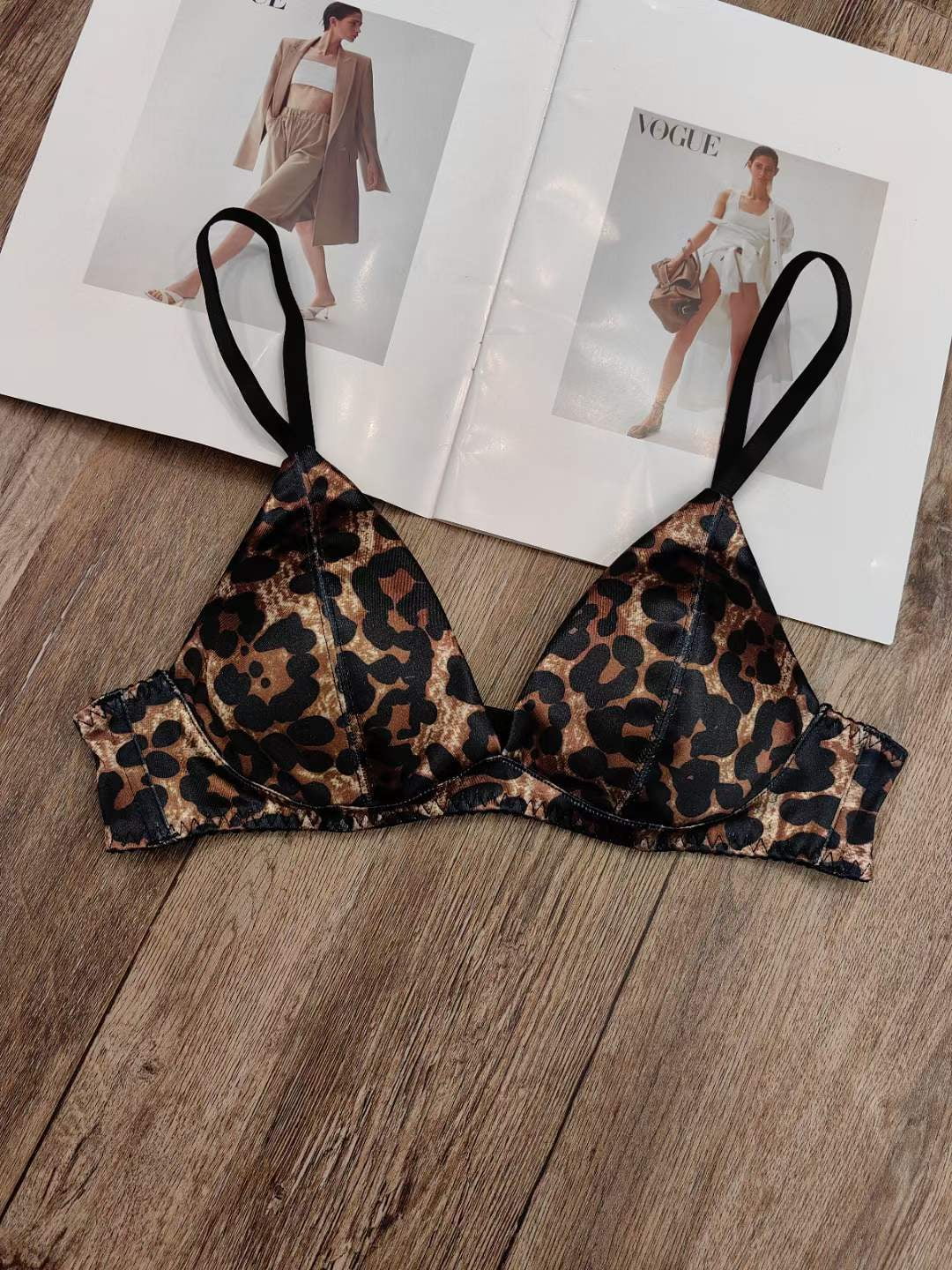 Generic Sexy French Style Thin Underwear Seamless Satin Bra No Steel ...