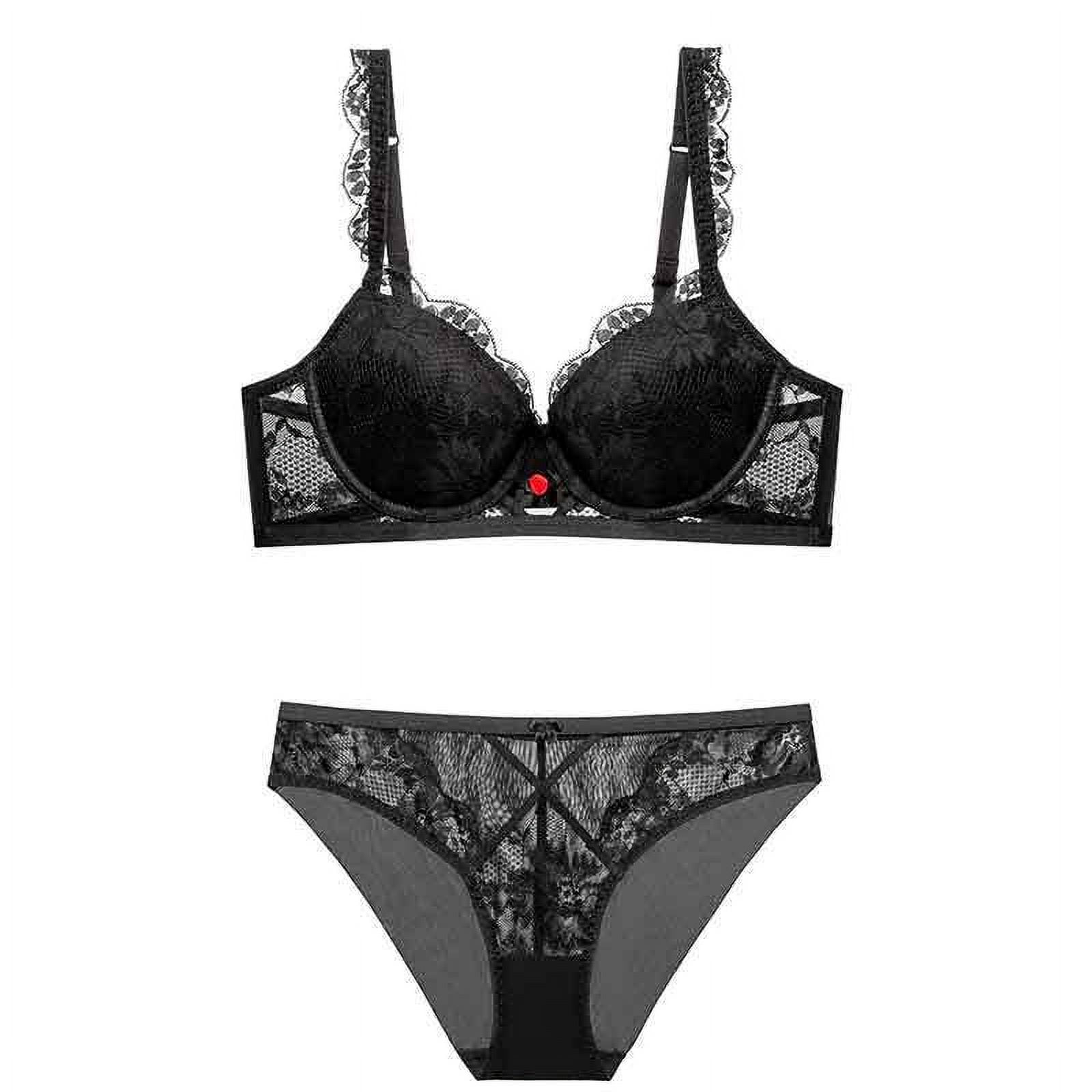 Generic Sexy Lace Lingerie Bra Small Chest Push up Bra Suit Chest Big ...