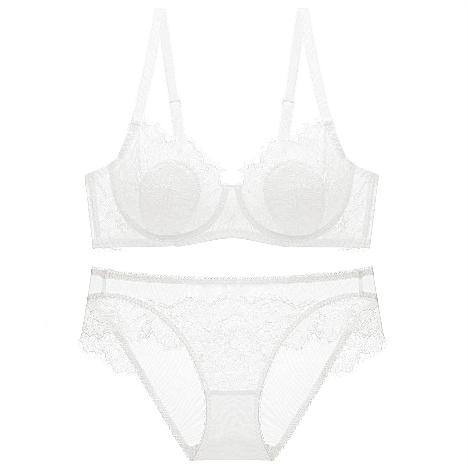 Generic Sexy Lace Thin Transparent Bra Bra Women's Underwear Large Size ...