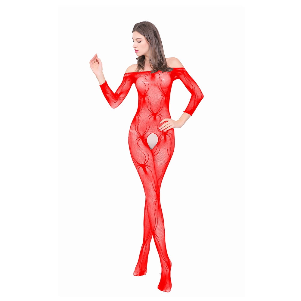 Generic Sexy Lingerie Women's Sexy Fishnet Clothes New Spider Web Open ...