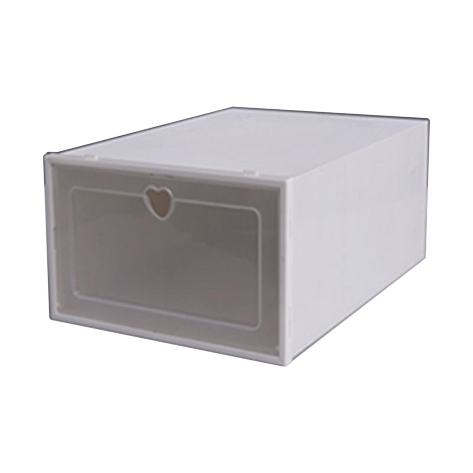 Generic Shoe Storage Box, Clear Plastic Stackable Shoe Organizer for ...