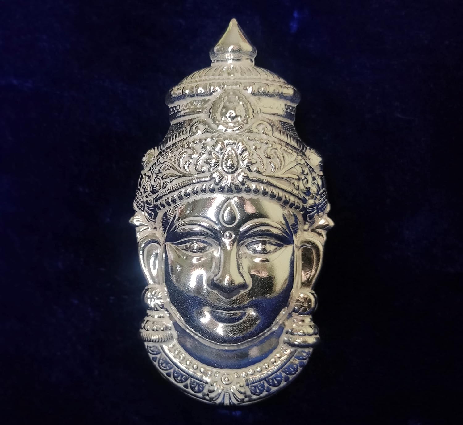 Generic Silver Plated Varalakshmi Face for Lakshmi Pooja Goddess ...