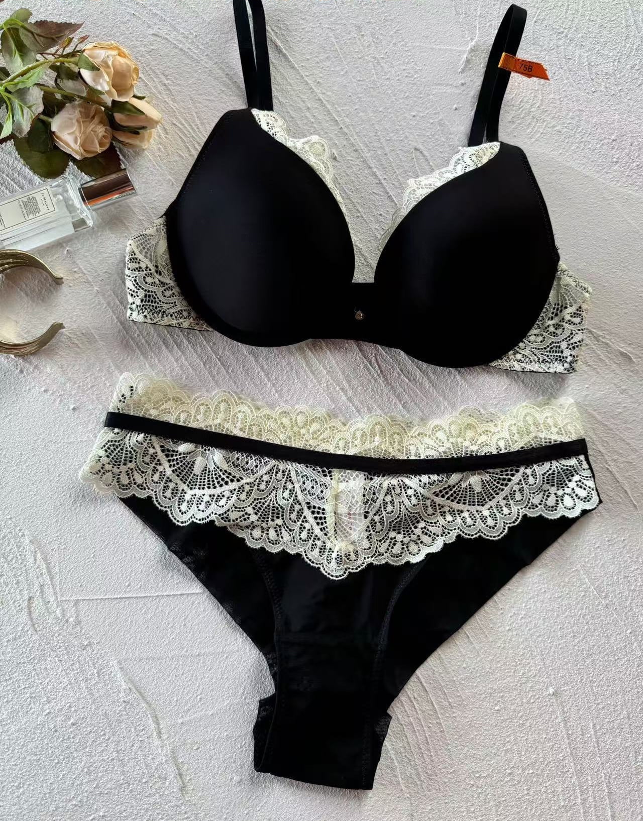 Generic Small Breast Push up Underwear French Sexy Glossy Stitching ...