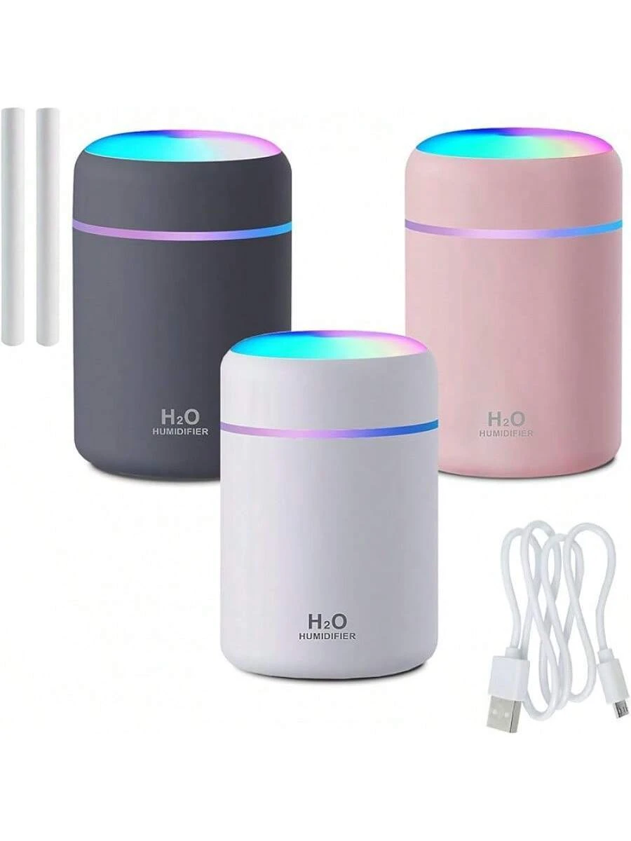Generic Small Office Car Humidifier Colorful Light USB Use (Grey ...