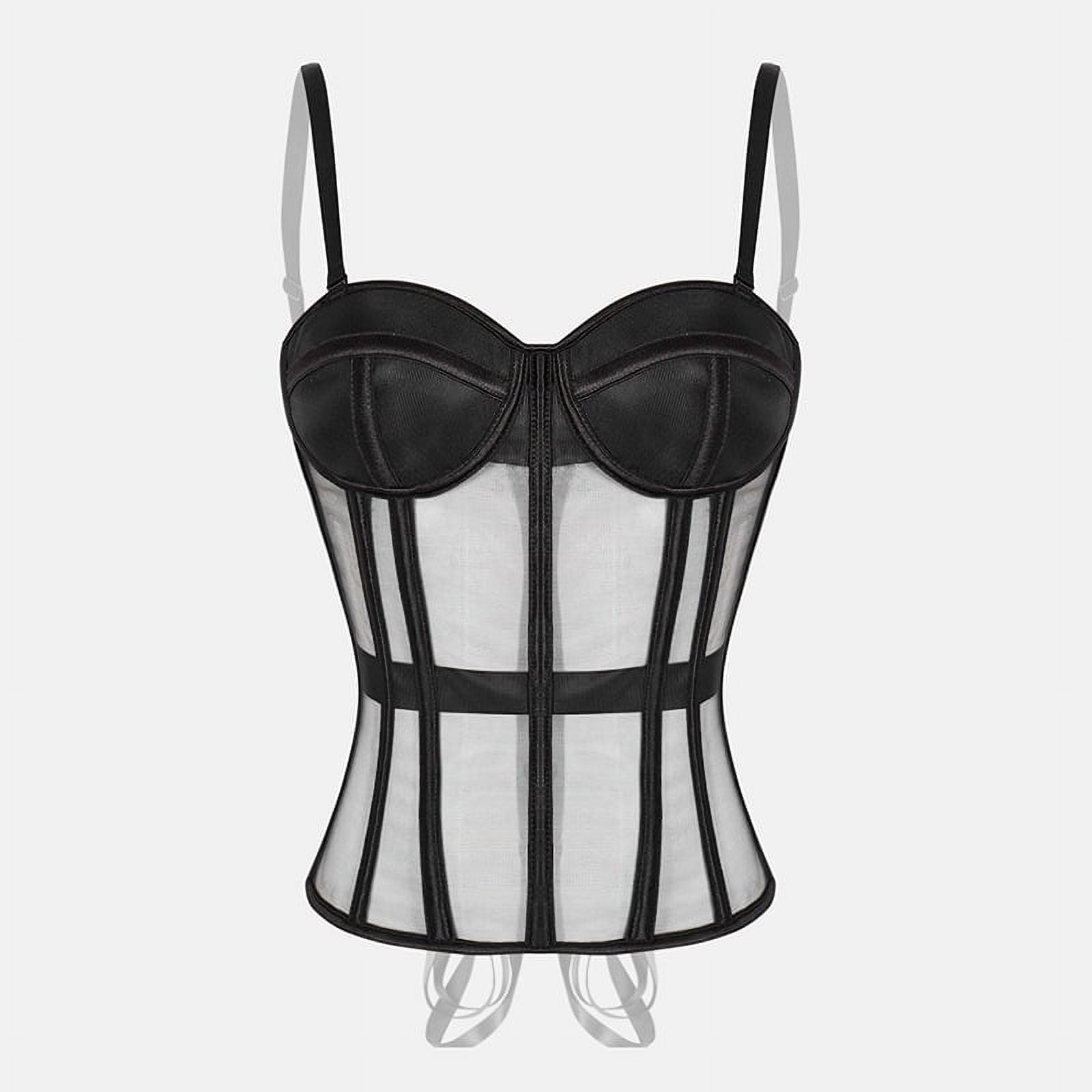 Generic Soft Steel Ring Bra Vest Steel Rib Shapewear Mesh Tube Top Slim ...