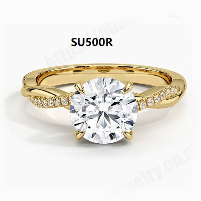Generic Special-Interest Design 18K Gold Diamond Ring Frame Special ...